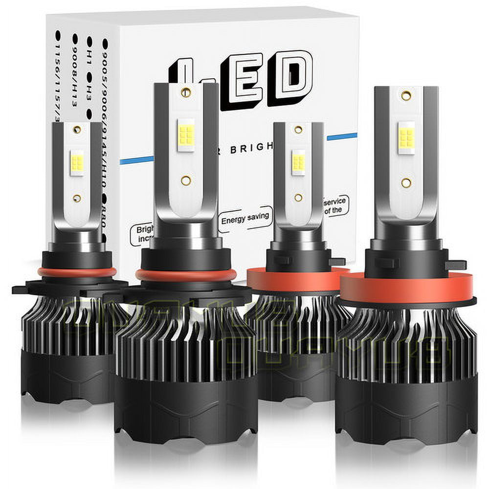 Xenon White LED Headlight Bulbs Kit High & Low Beam for 2015-2019 Ford ...