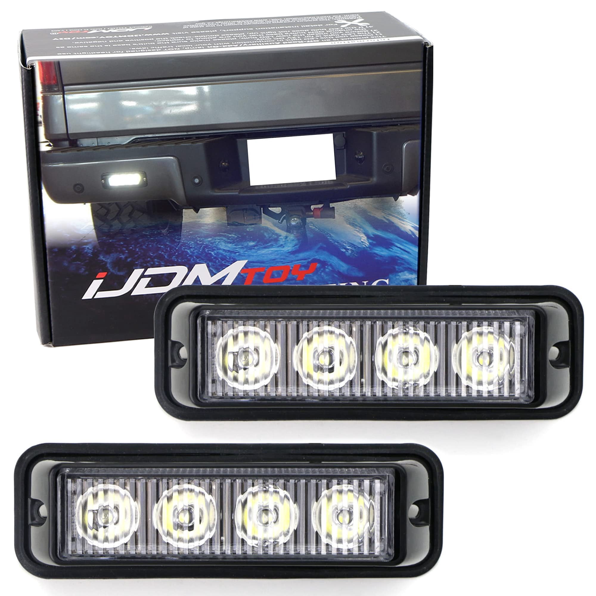 Xenon White Mini LED Light Bars as Backup or Driving Lights For Jeep ...