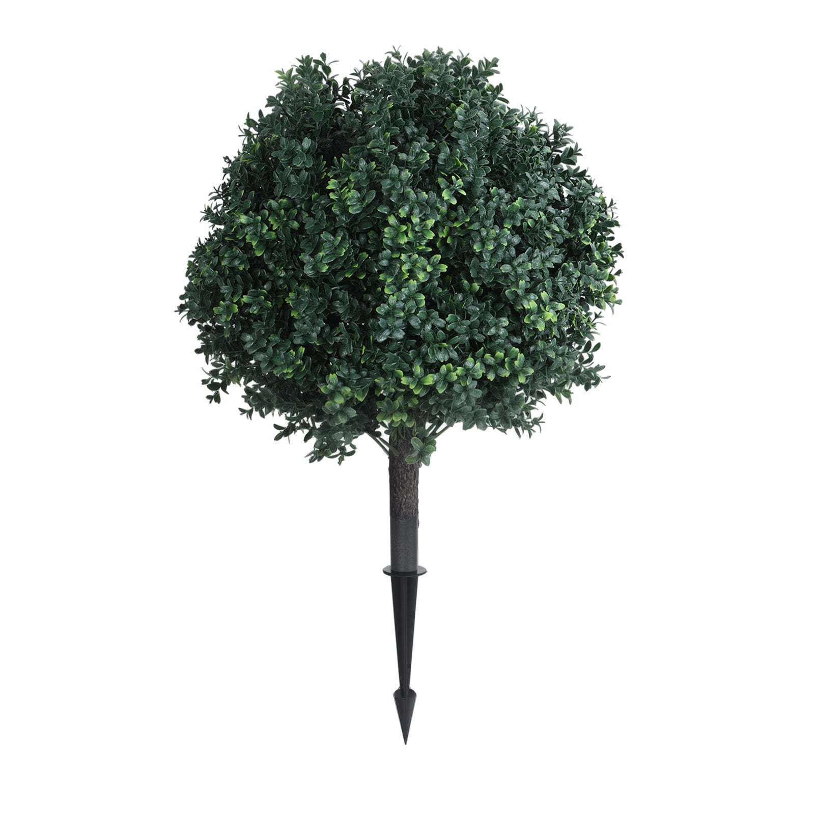 Xeoereki 2Pcs Artificial Boxwood Ball Bush, Artificial Tree with Spike ...