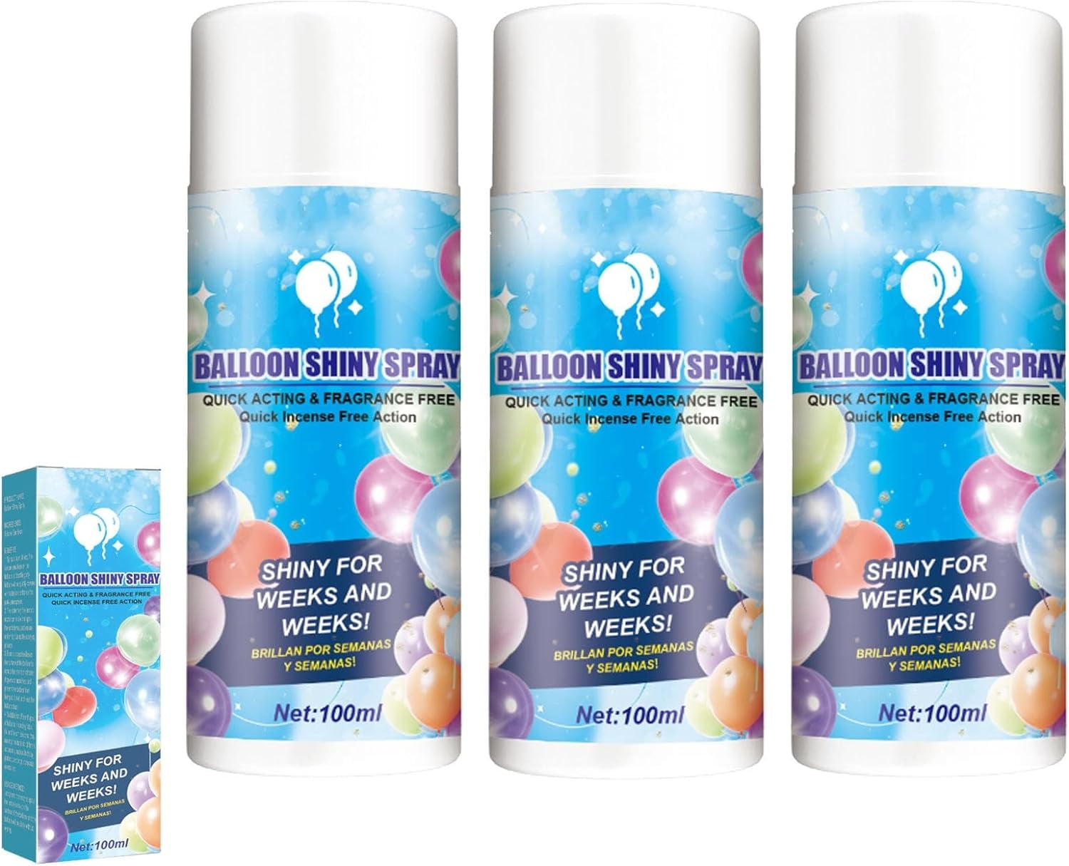 Xerdsx Balloon Shine Spray, Balloon Shiny Spray for Latex Balloons ...