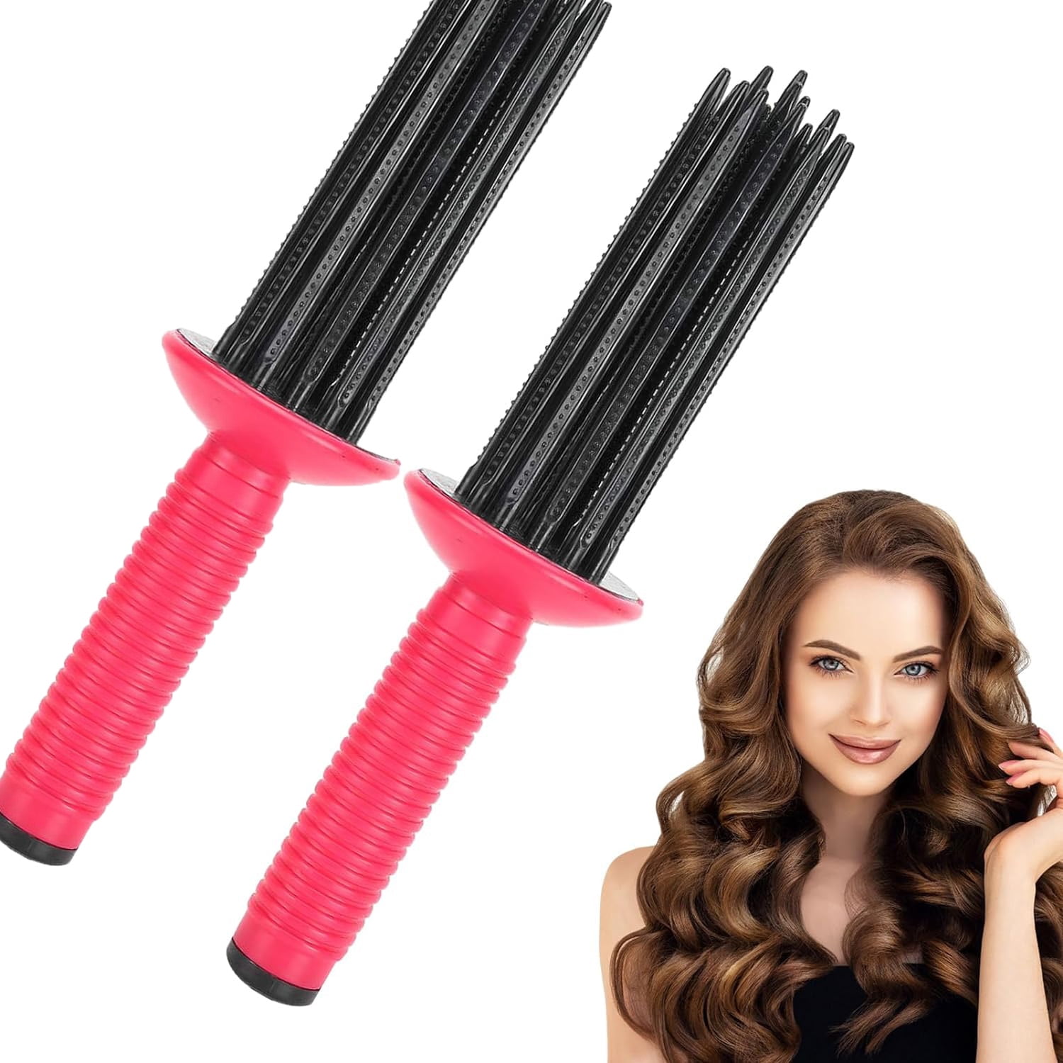 Xerdsx Curling Roll Comb, 2024 New Curl Rolling Comb, Curling Hair Comb ...