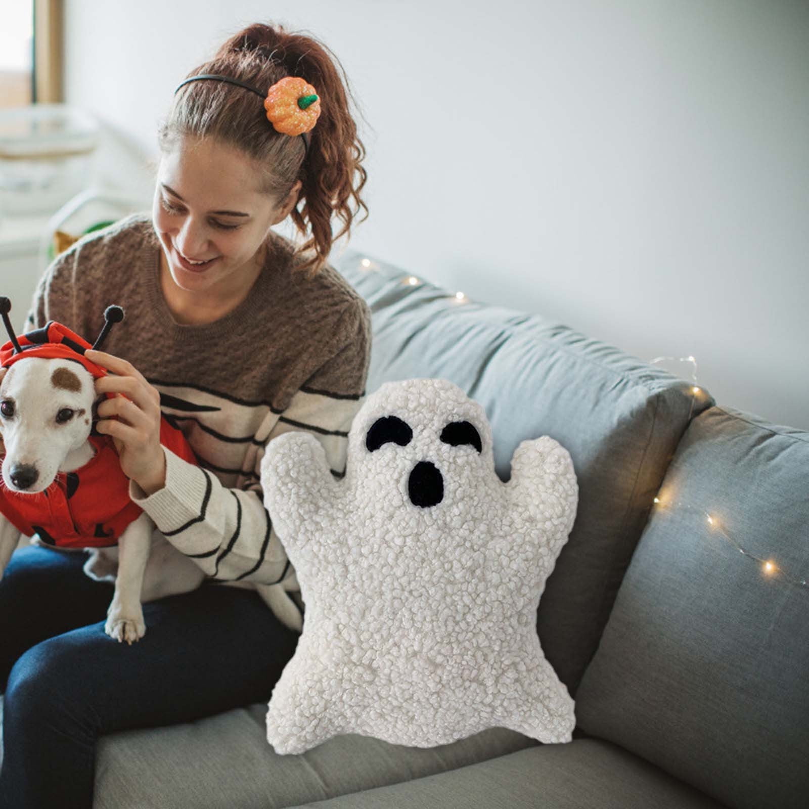 Xerdsx Ghost Pillow Halloween, Cute Ghost Thorw Pillow Halloween ...