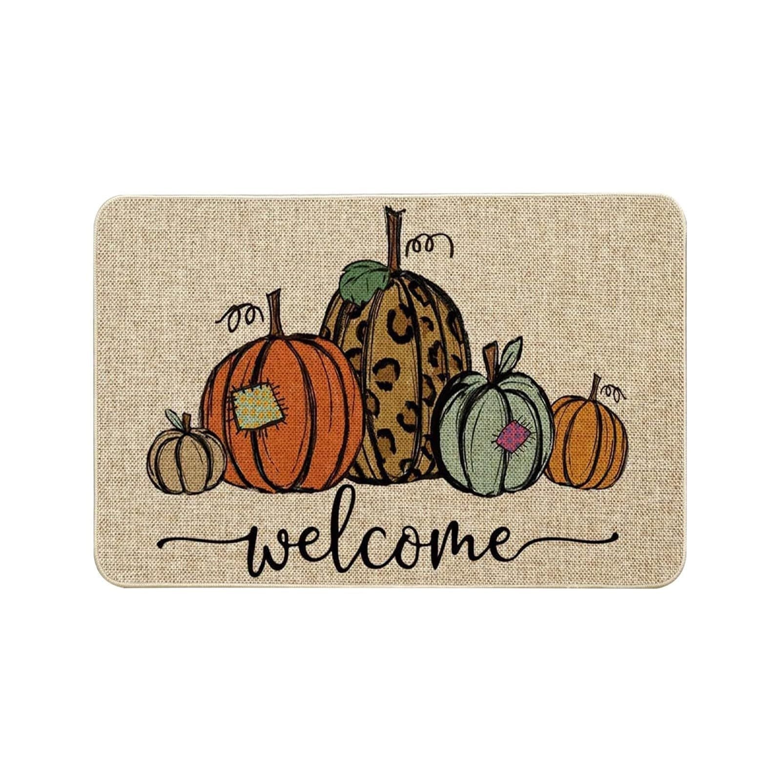 Xerdsx Halloween Gnome Welcome Mats Thanksgiving Christmas Greeting ...