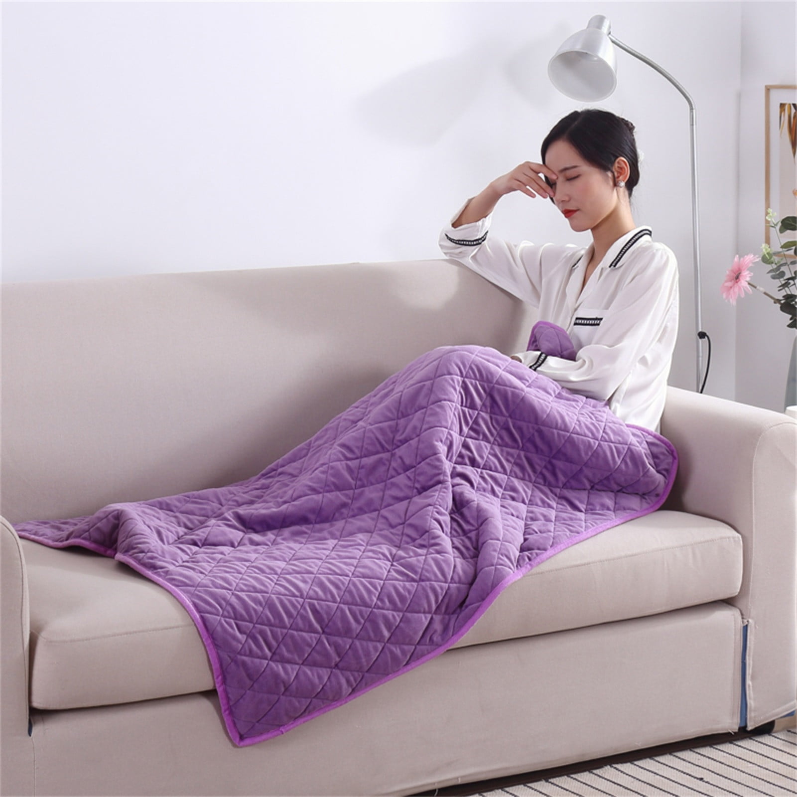 Xerdsx Heating Blanket Queen Size,Heated Blanket Soft 5V Electric USB ...