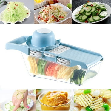 Lychee 9 in 1 Vegetable Mandolin Slicer, Food Chopper with 6 Blades ...