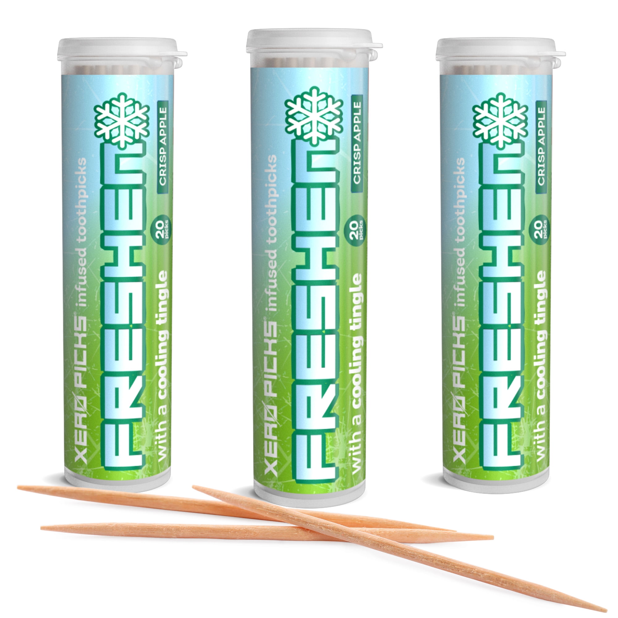 Xero Picks Freshen - Crisp Apple - Infused Flavored Toothpicks for Long ...