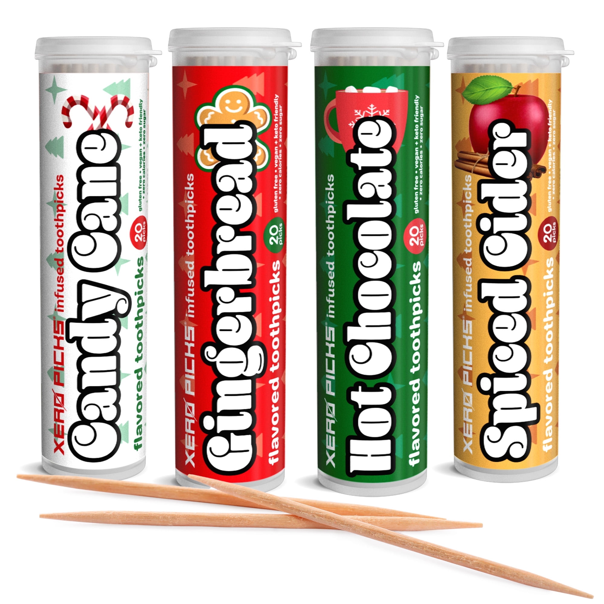Xero Picks Holiday Edition - Variety Pack - Infused Flavored Toothpicks ...
