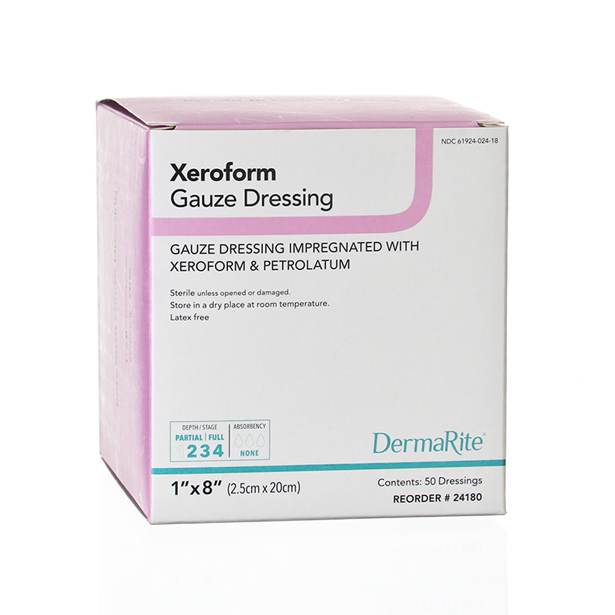 Xeroform Xeroform Petrolatum Impregnated Dressing 1 x 8" Strip Gauze ...
