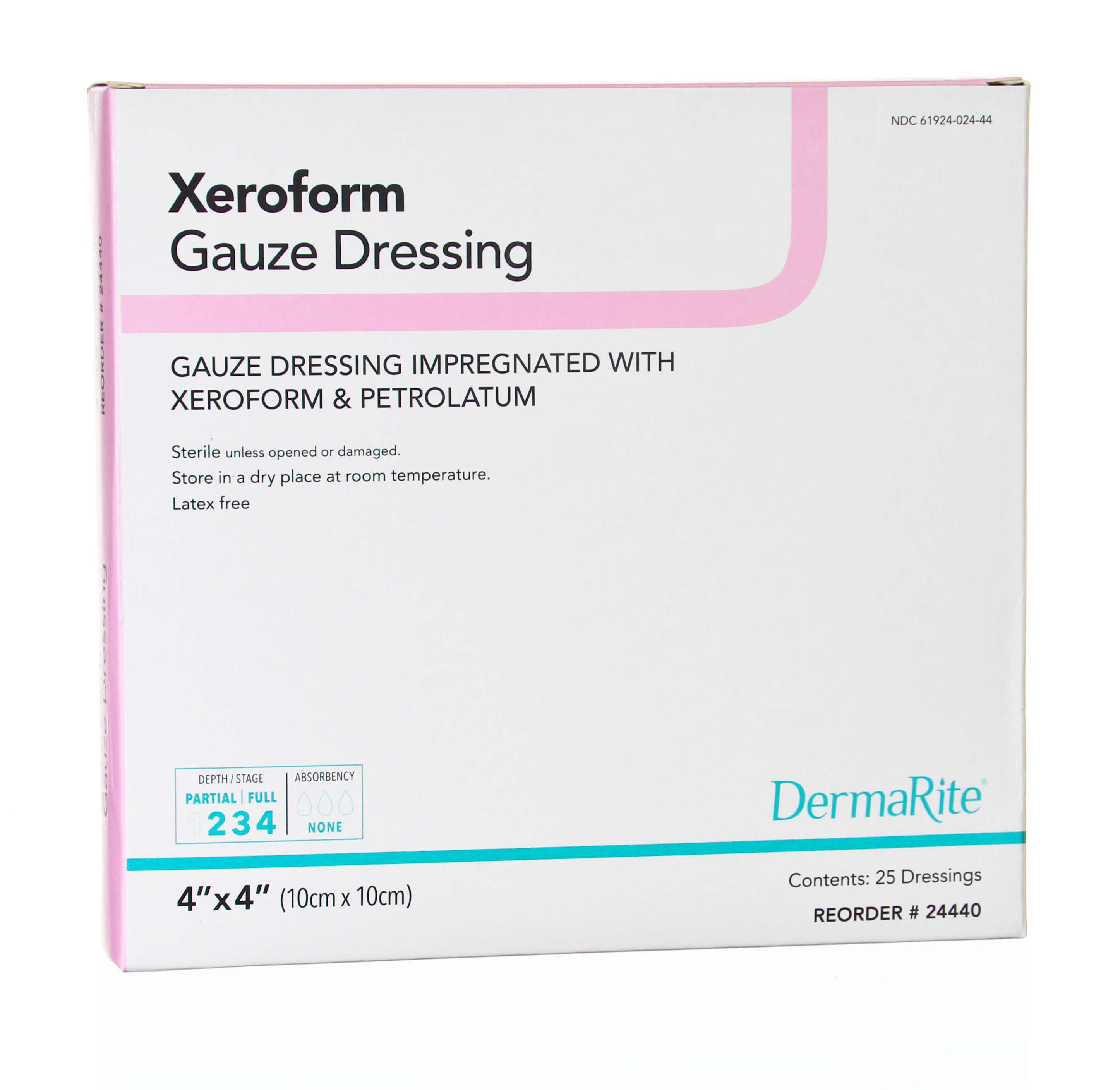 Xeroform Xeroform Petrolatum Impregnated Dressing 4 x 4" Square Gauze ...