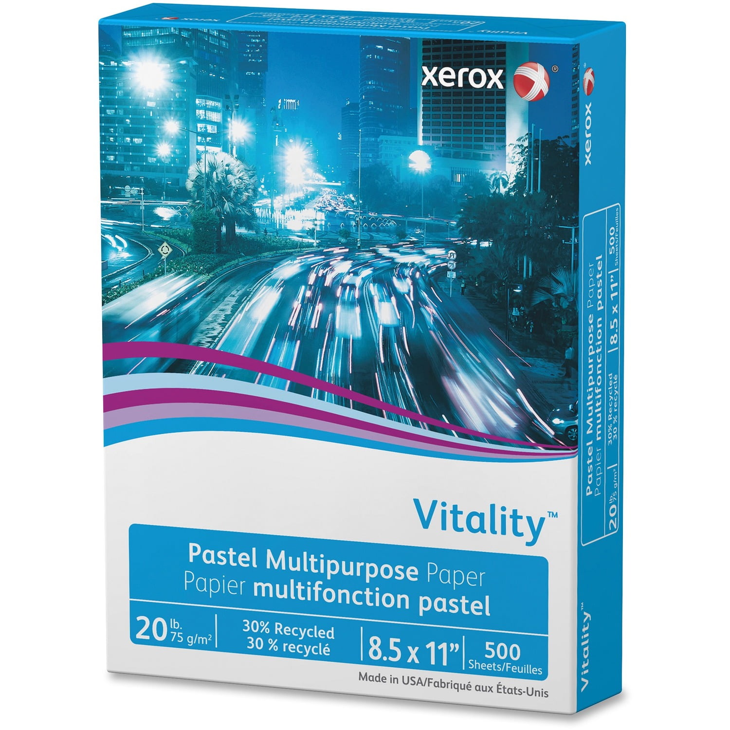 XEROX CORP. Vitality Pastel Multipurpose Paper 8 1/2 x 11 Pink 500 ...