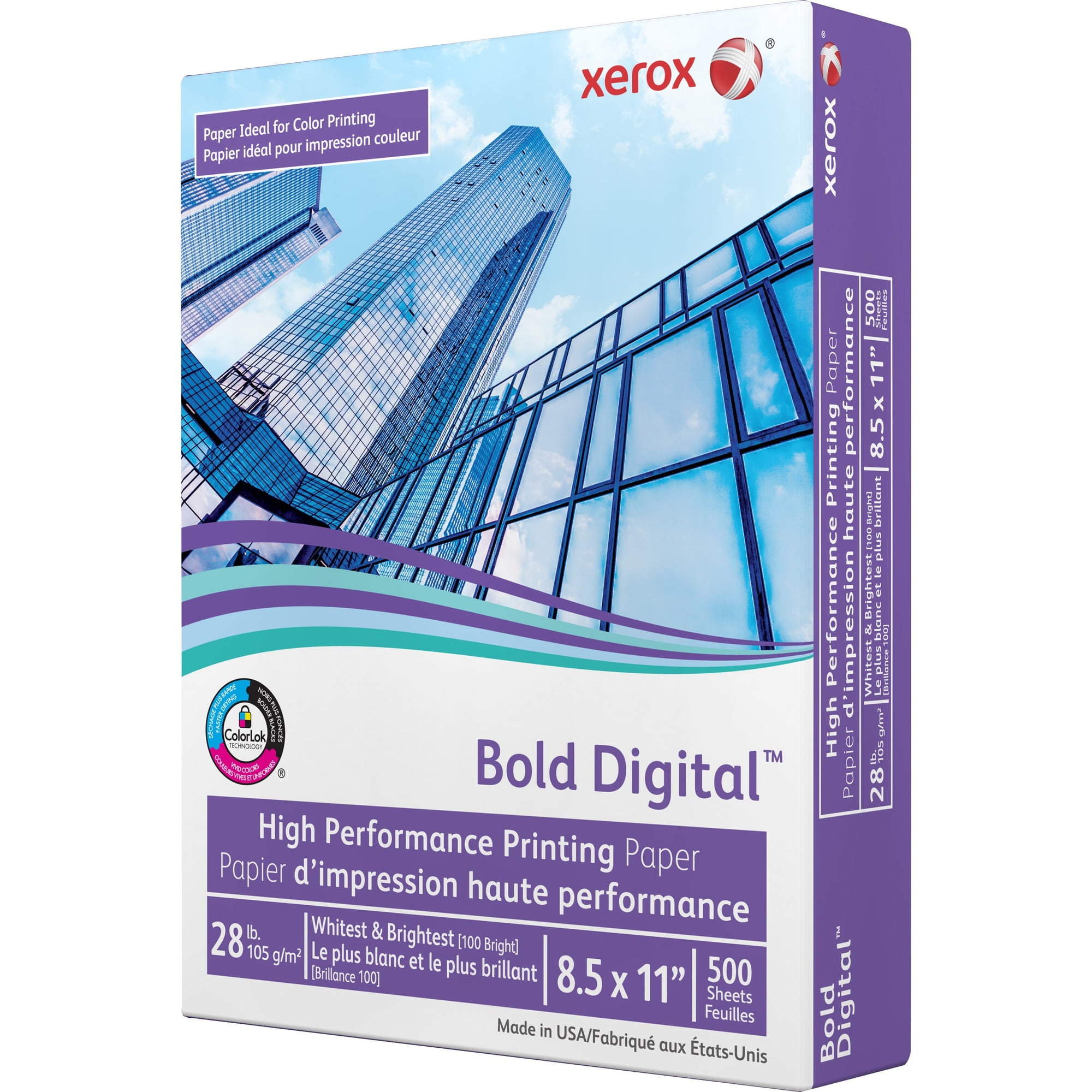 Xerox Bold Digital Printing Paper 8 1/2 x 11 White 500 Sheets/RM ...