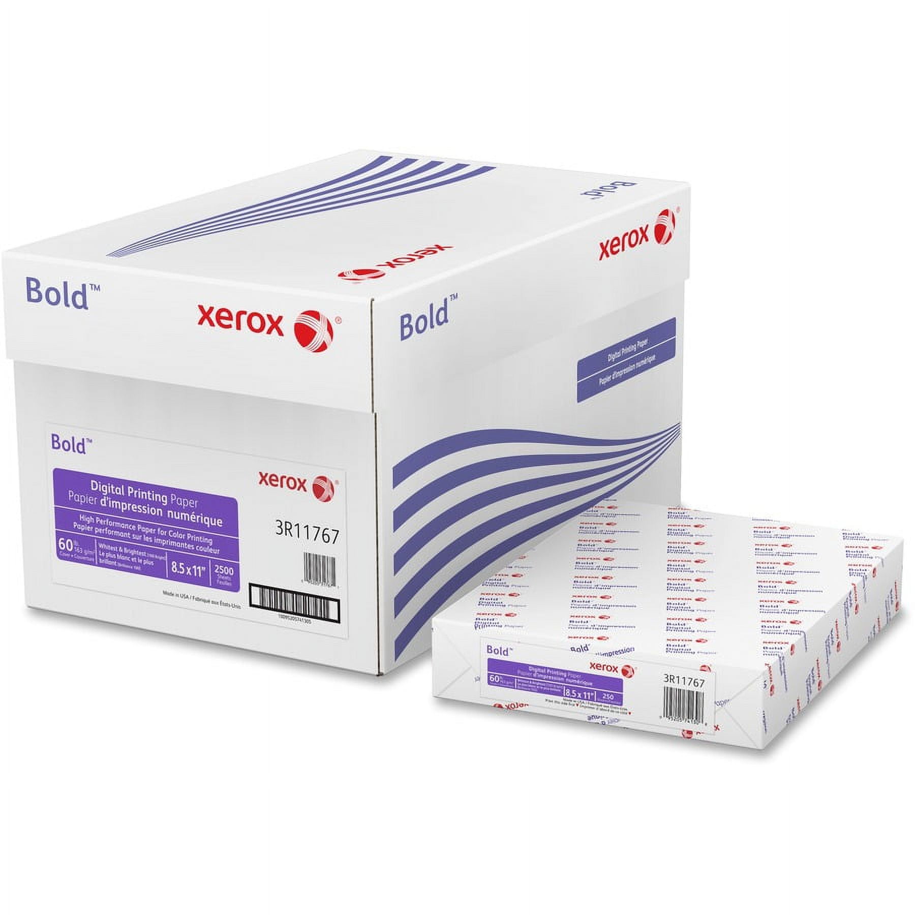 Xerox Bold Digital Printing Paper Vivid - 100 Brightness - Letter - 8 1 ...