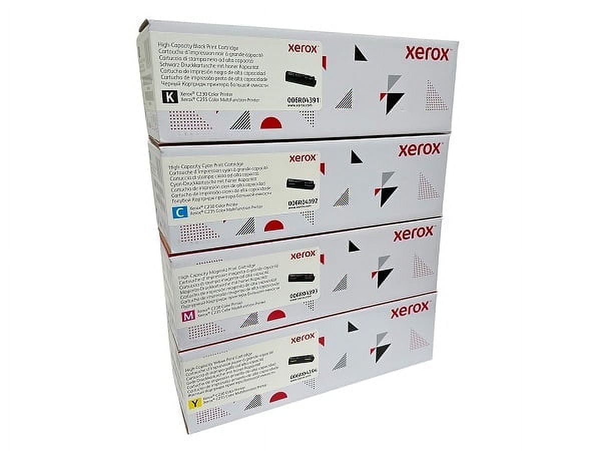 Xerox C230 / C235 Standard Yield Black Cyan Yellow Magenta Toner ...