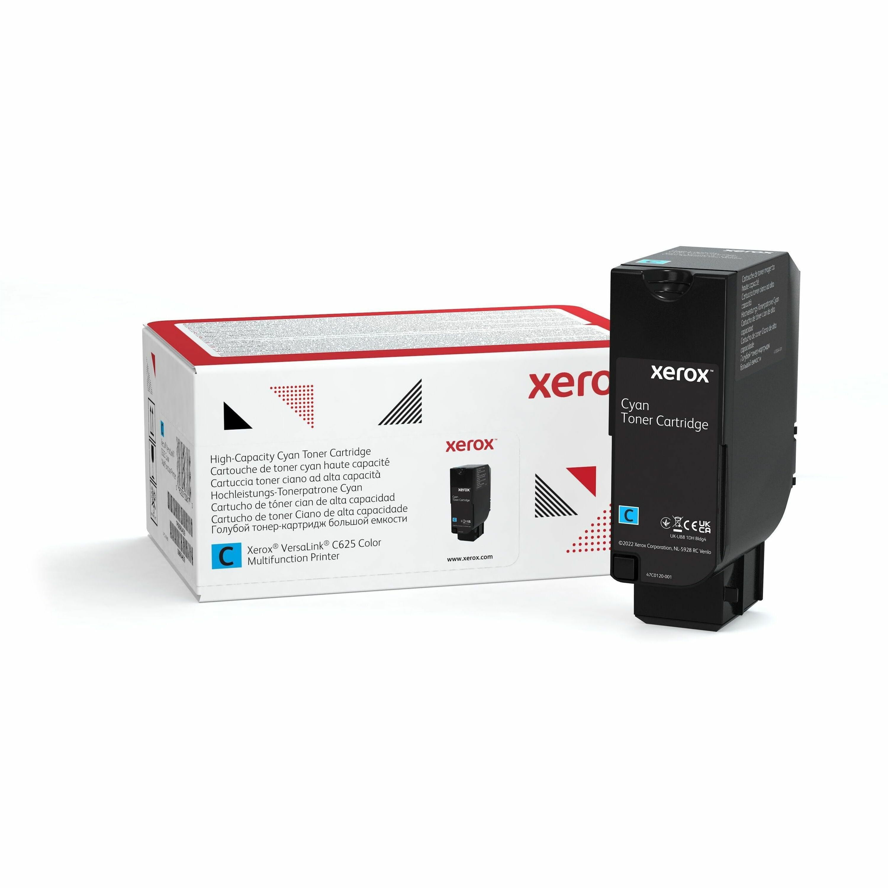Xerox Genuine VersaLink C625 High Capacity Cyan Toner Cartridge, 16,000 ...