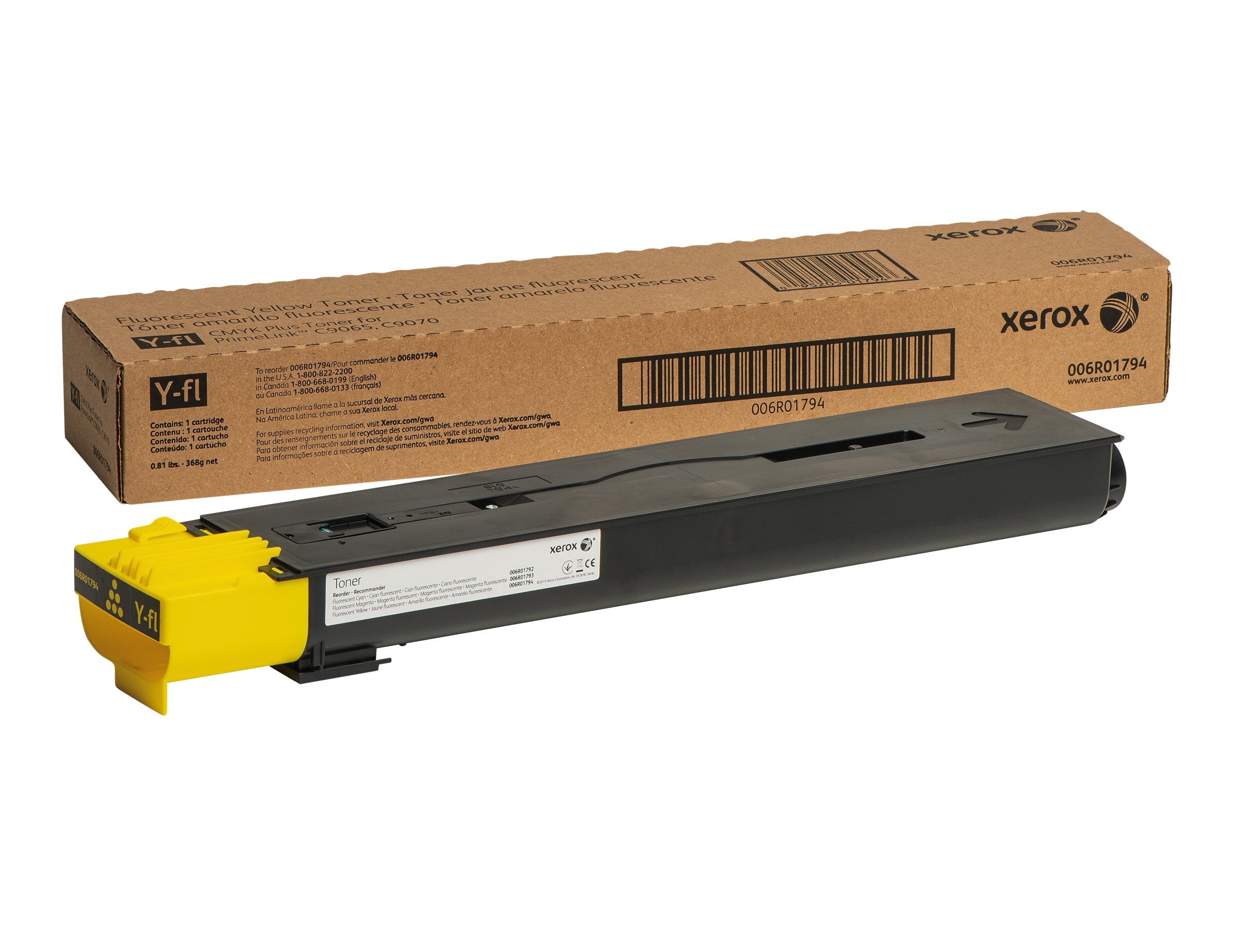 Xerox Original Toner Cartridge, Fluorescent Yellow, CMYK Plus - Walmart ...