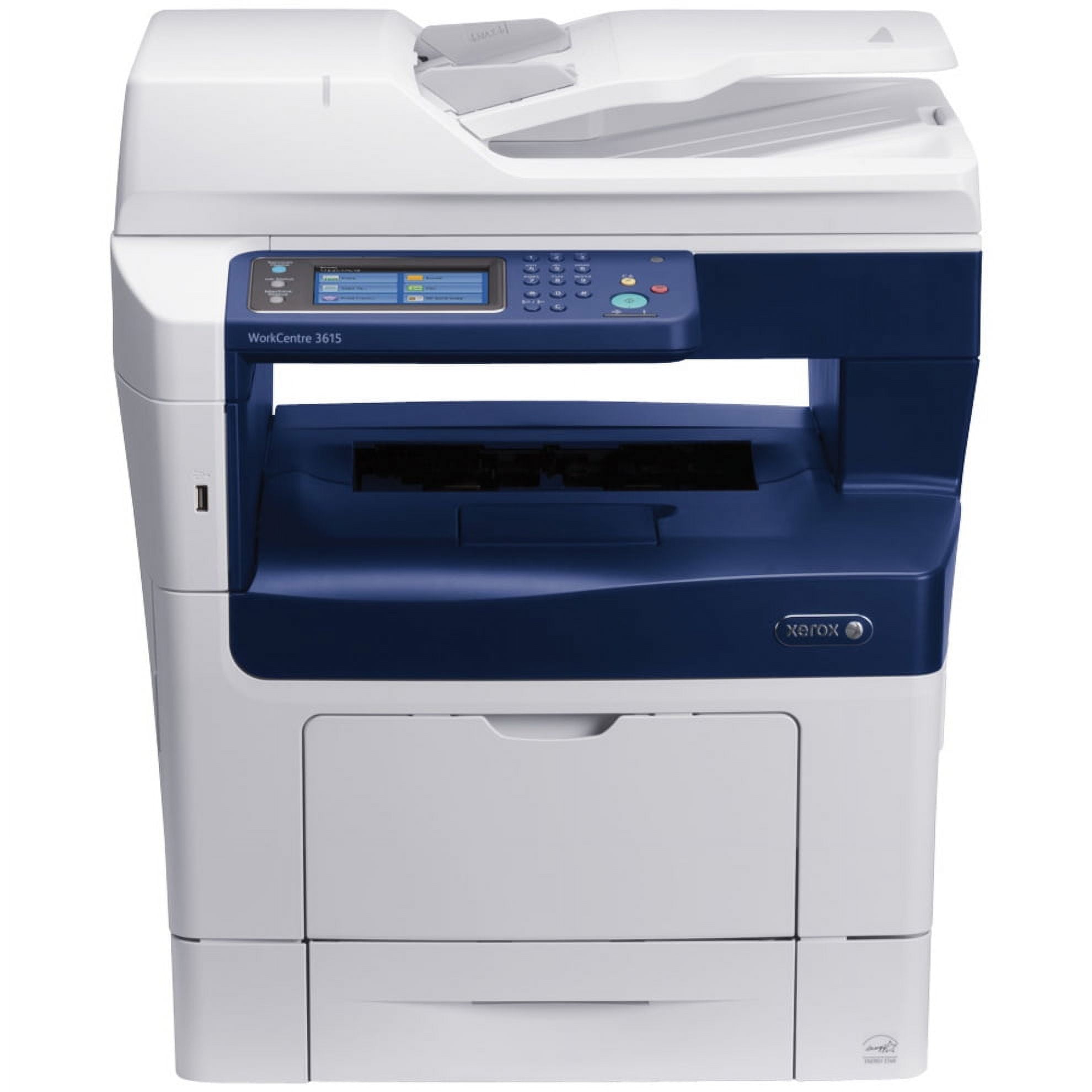 Xerox WorkCentre 3615DNM Laser Multifunction Printer, Monochrome ...