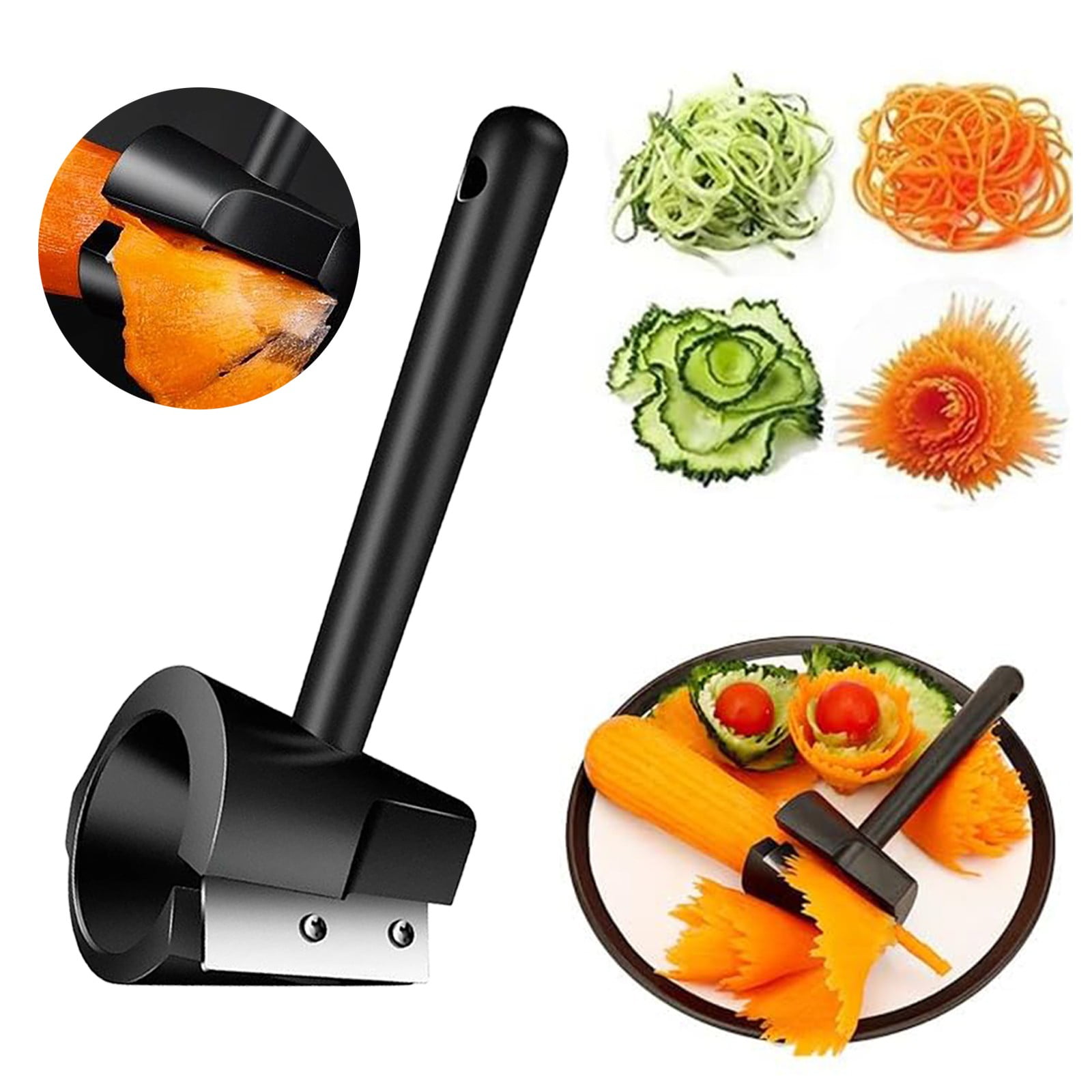 Xetio Clearance!Kitchen Gadgets, 2PCS Piranha Spiral Cutter, Potato ...