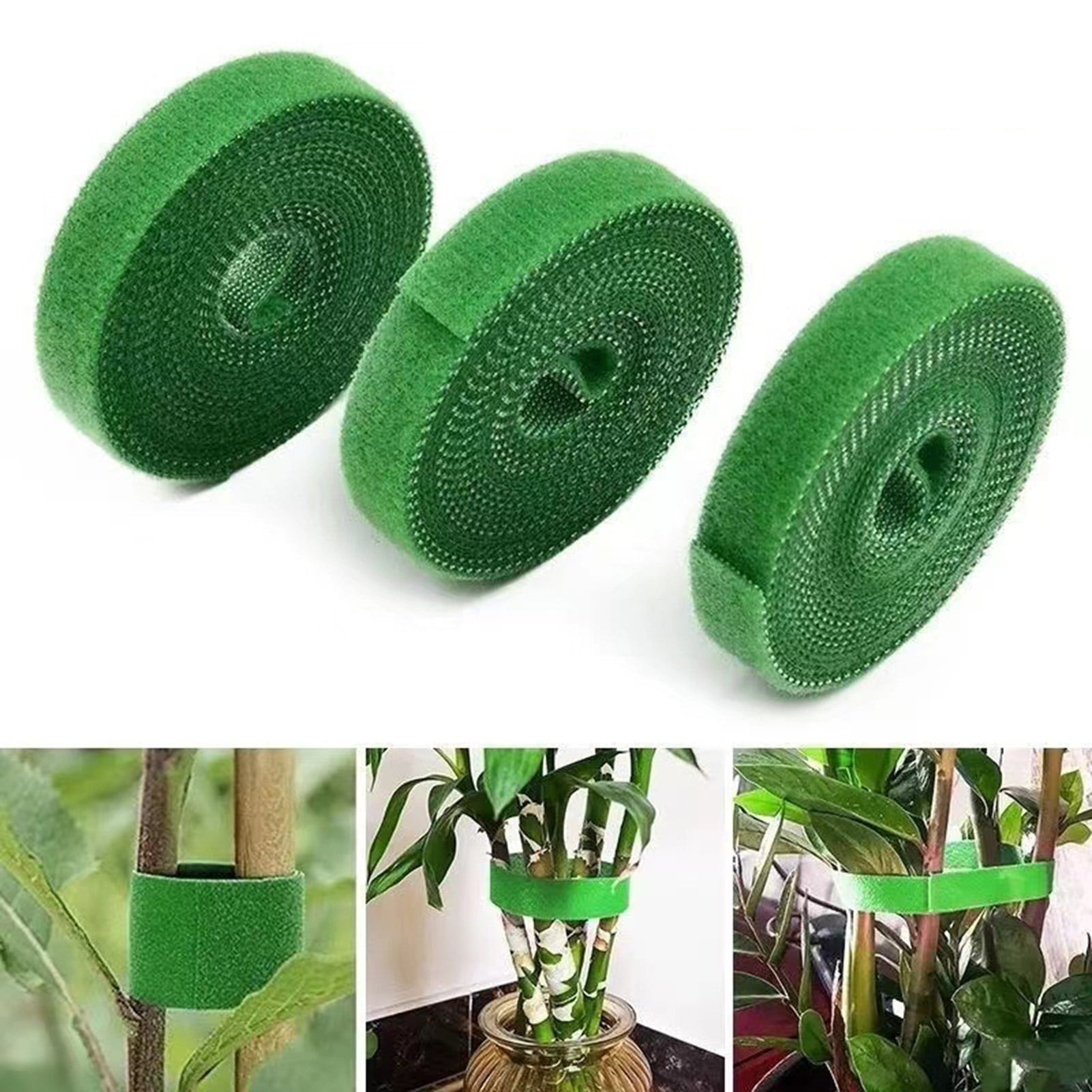 Xeyise 1 Roll Green Plant Straps Eco-Friendly Dual Side Reusable Garden ...