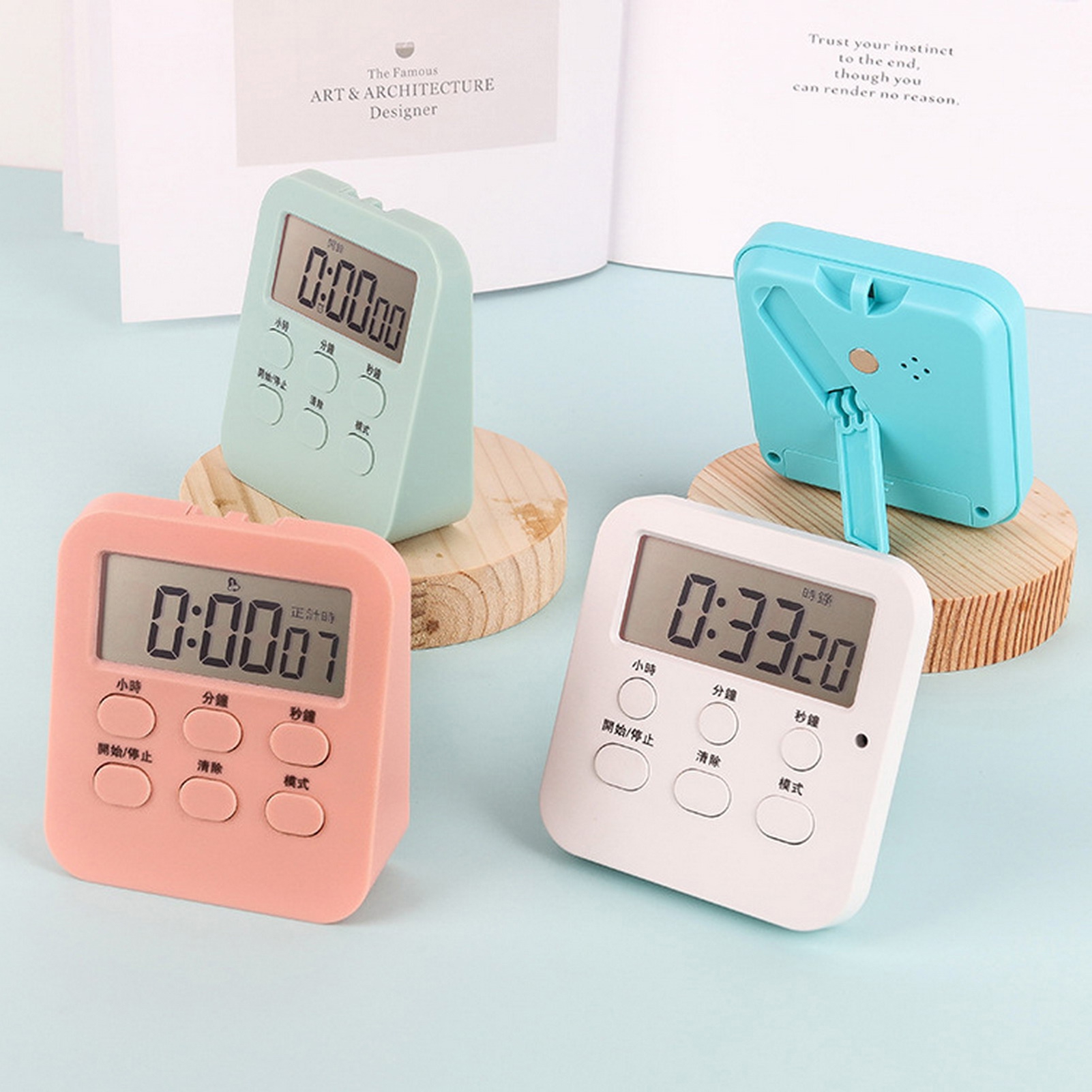 Xeyise 1 Set Digital Timer Bracket Screen Display Mini Kitchen Timer ...