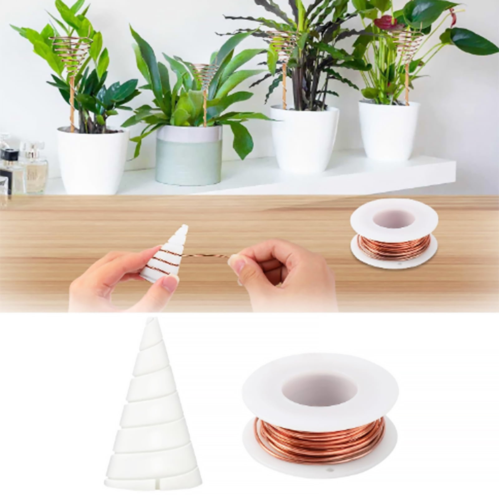 Xeyise 1 Set Fibonacci Coil Winding Jig Electro Culture Copper Wire ...