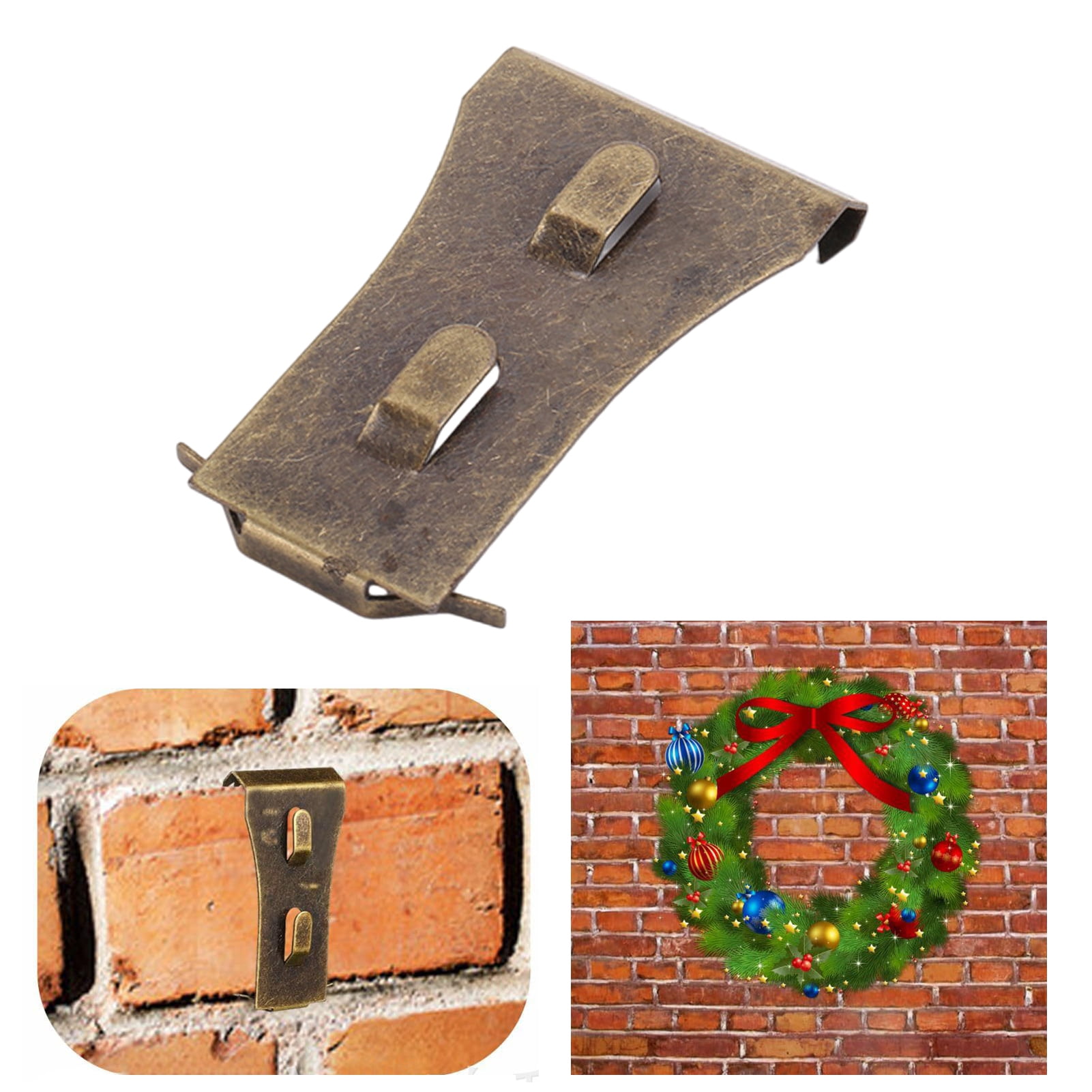 Xeyise 10Pcs Brick Clips Metal Outdoors Brick Hooks Punching Free Easy ...