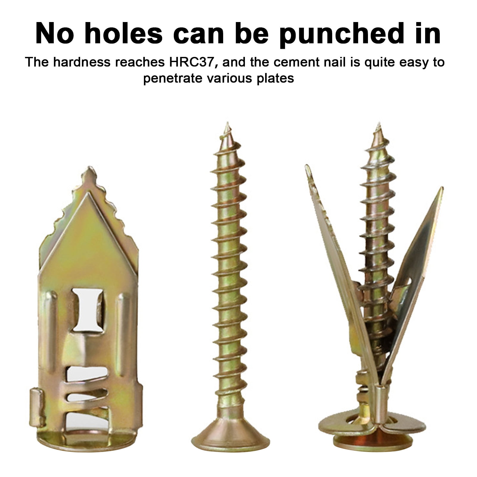 Xeyise 20/100Pcs Self-Drilling Anchoring Screw Heavy Duty Steel ...