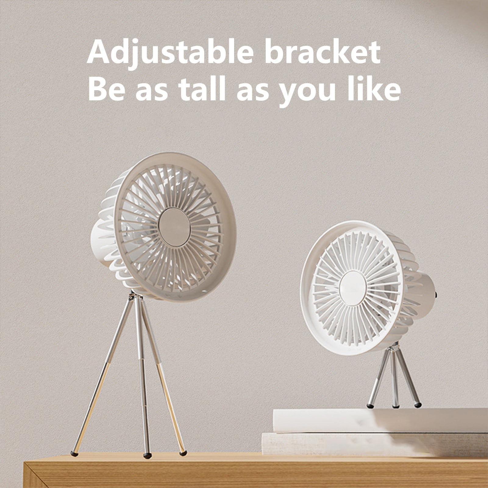 Xeyise 3000mAh Small Fan Four-speed Atmosphere Light Telescopic Bracket ...