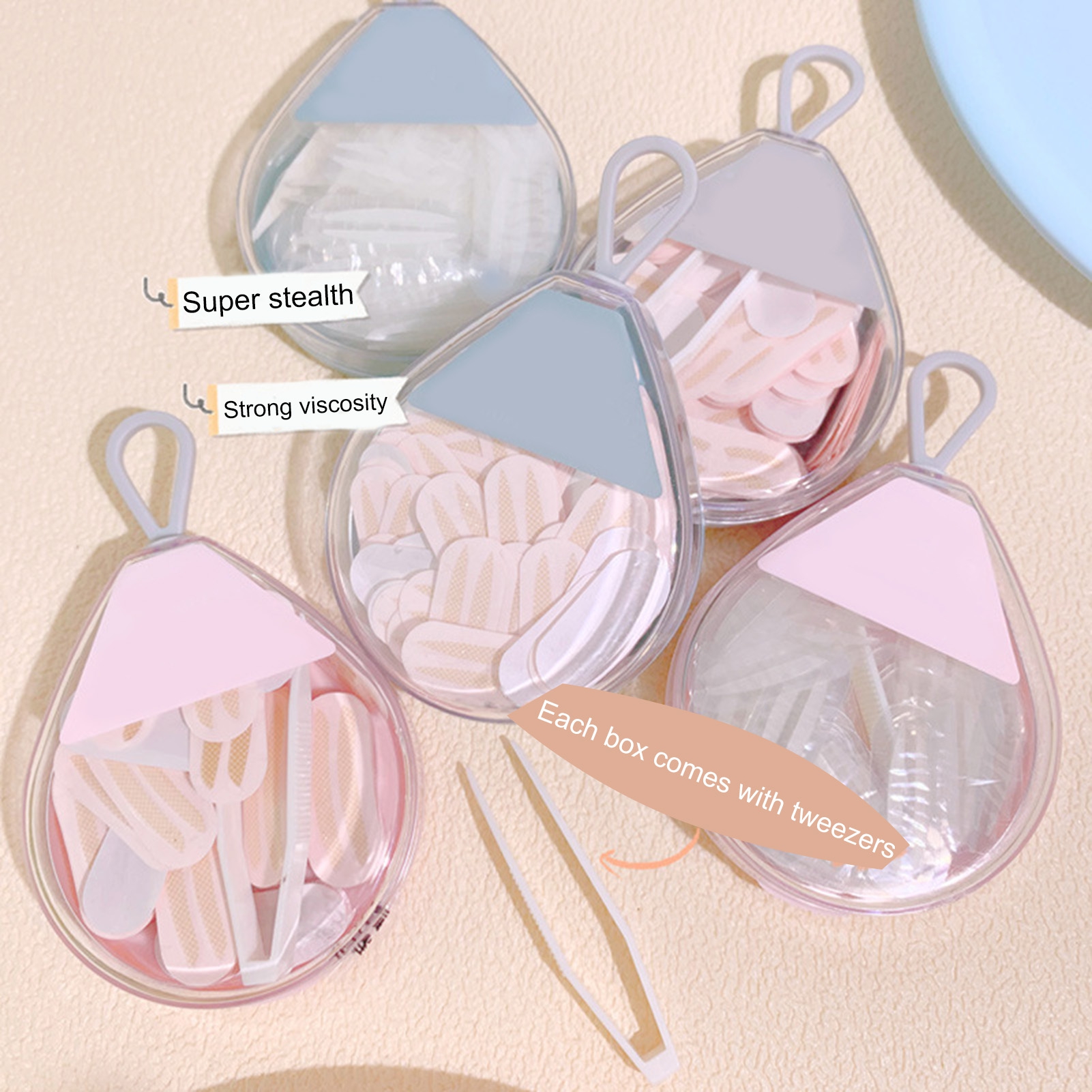 Xeyise 300Pcs Eye Lift Strip with Tweezers Charming Nature Look Long ...