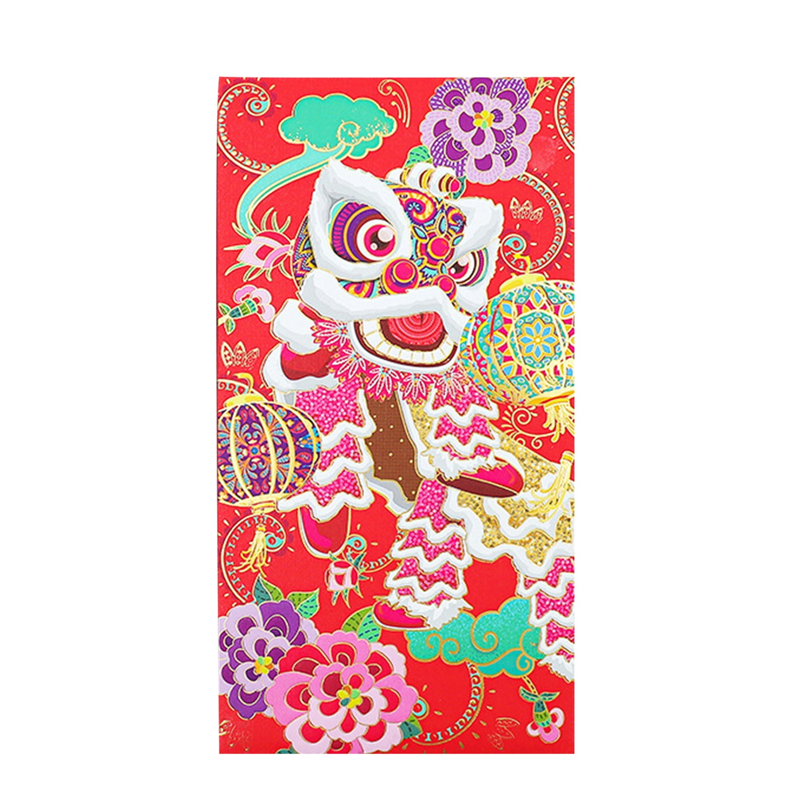 Xeyise 4Pcs Chinese New Year Red Envelopes Hot Stamping Process Vibrant ...