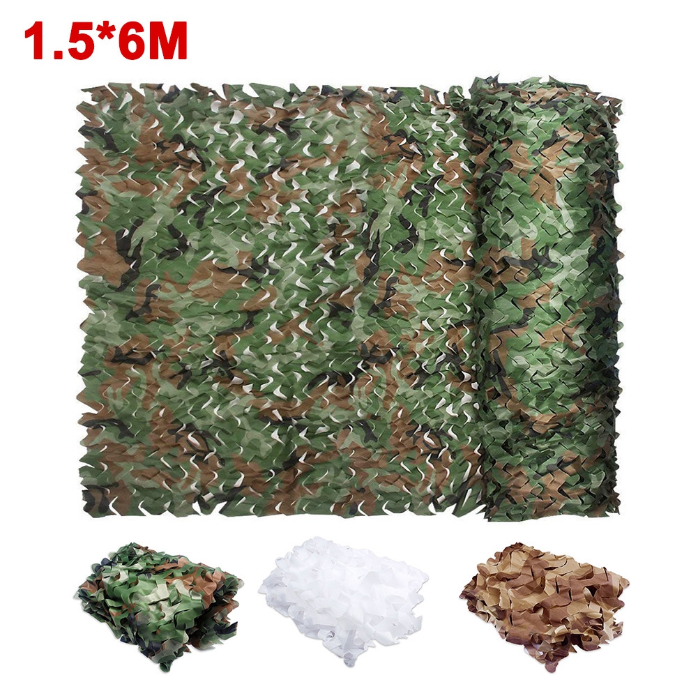 Xeyise 6x1.5m Military Camo Camping Hunting Woodland Camouflage Netting ...