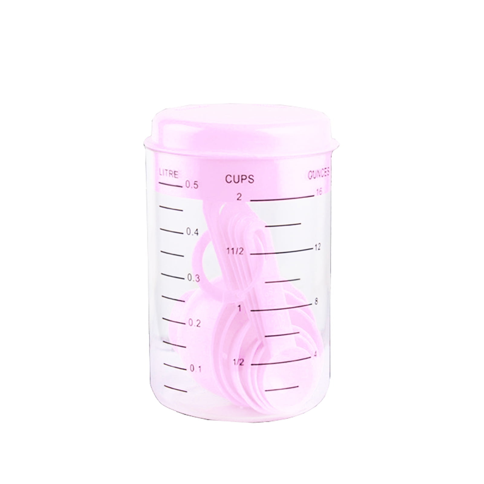 Xeyise 7Pcs/Set Plastic Measuring Cup Spoon Flour Milk Baking Tool ...