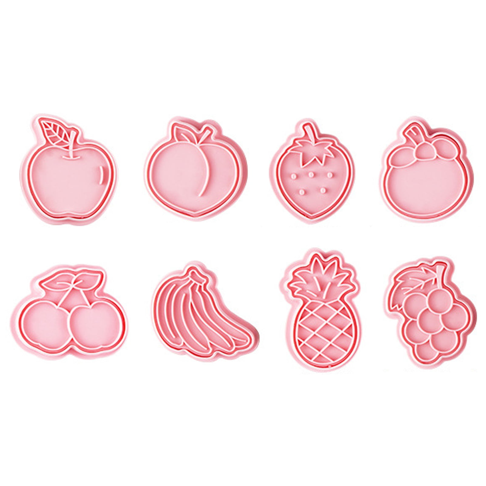 Xeyise 8Pcs/Set Cookie Cutter Cute Anti-deform PP Creative Fruit Shape ...