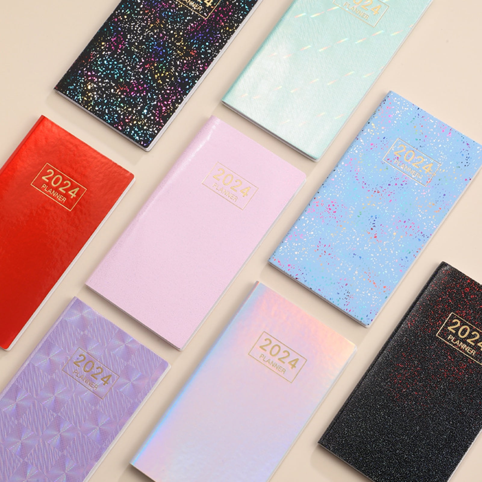 Xeyise A6 2024 English Planner Faux Leather Hardcover 120 Pages Ink ...