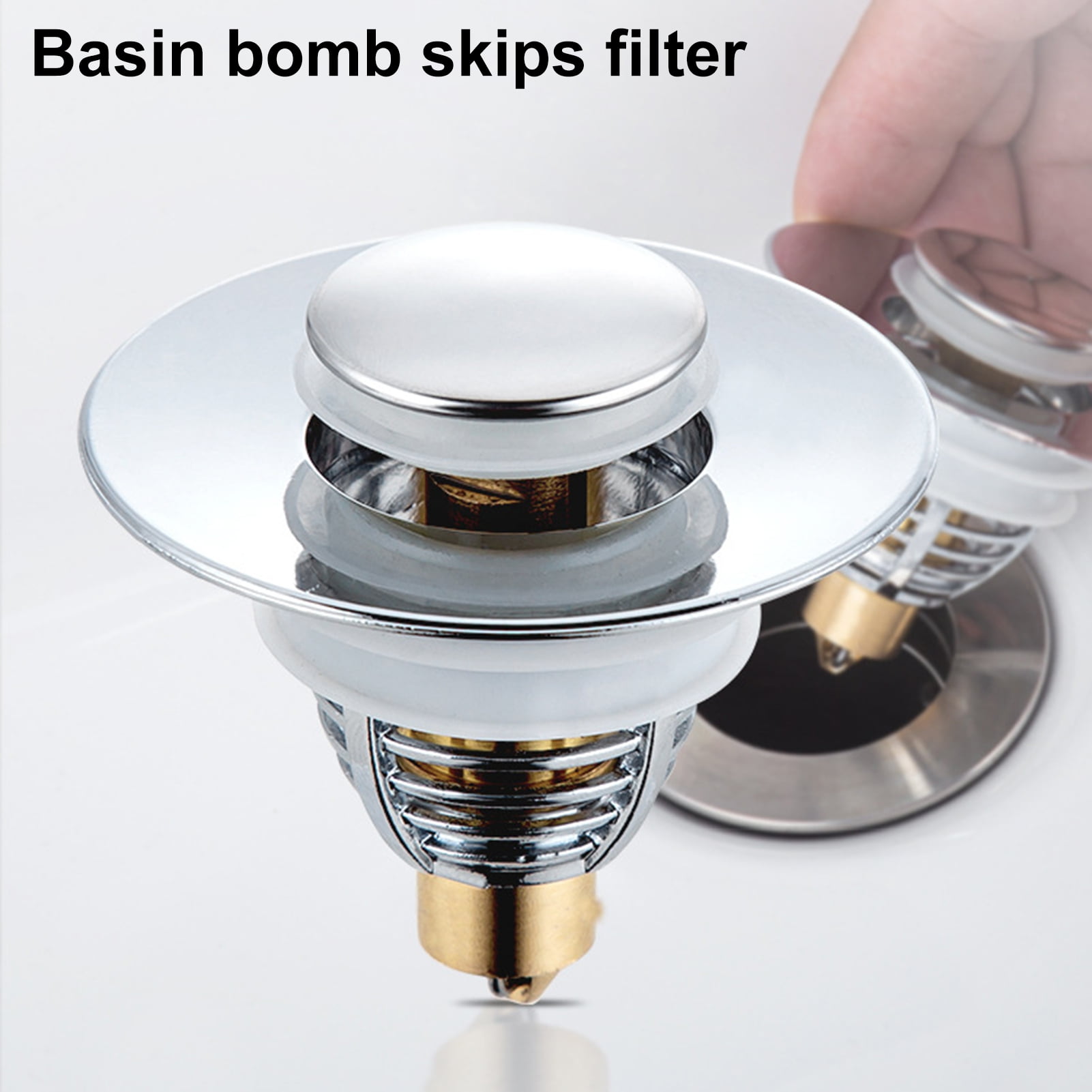 Xeyise Basin Bounce Core Plug Play Anti-clogging Stainless Steel ...