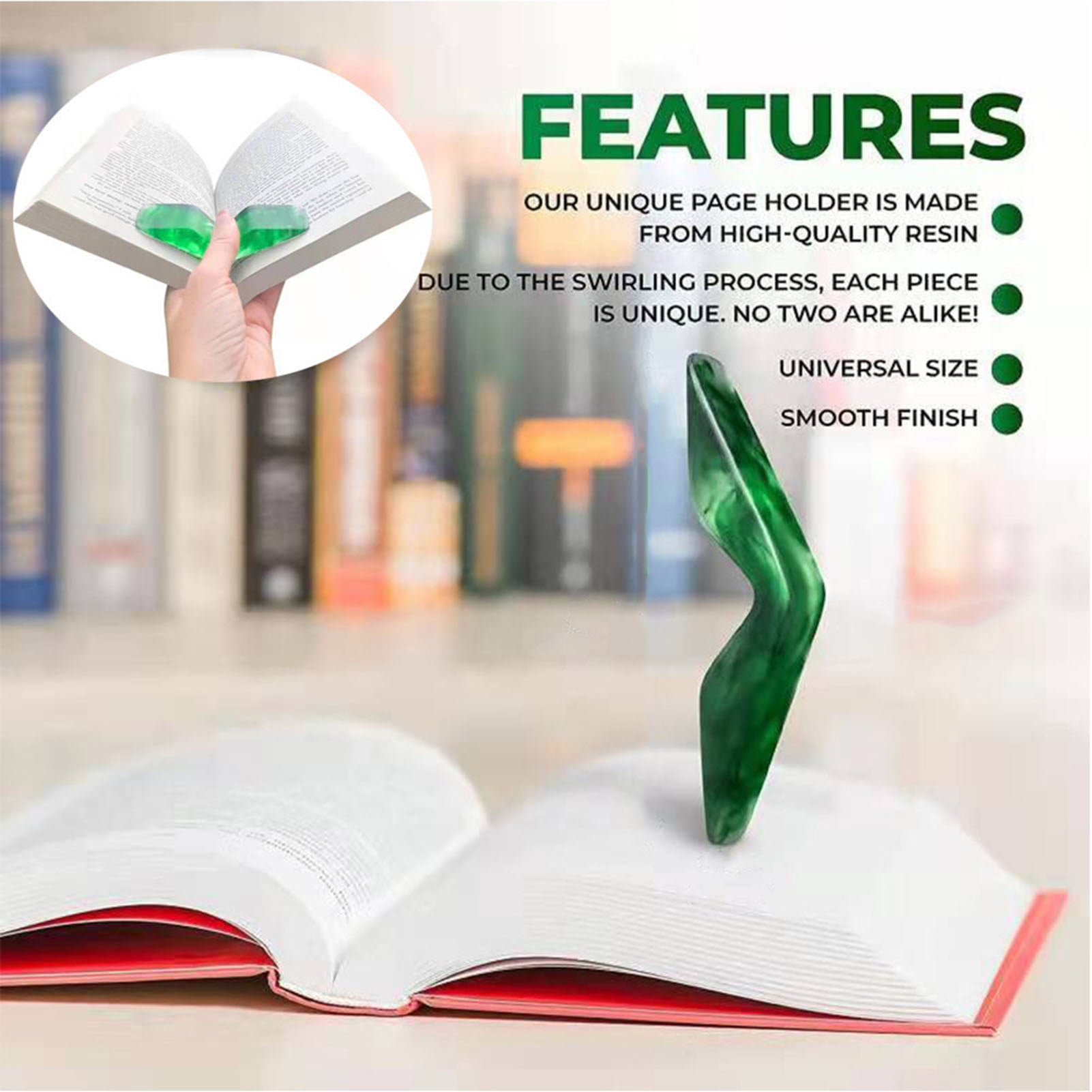 Xeyise Book Page Holder Smooth Finish Groove Design Universal Size ...