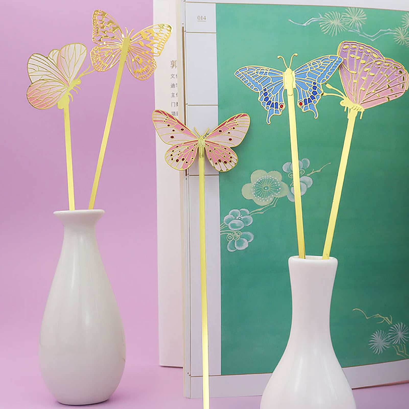 Xeyise Butterfly Shape Bookmark Exquisite Hollow Chinese Style Metal ...