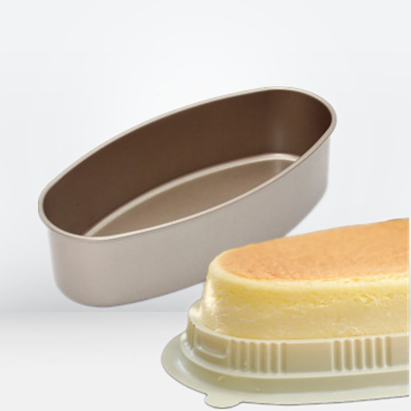 Xeyise Cake Mold Oval Shape Non-Stick Carbon Steel Bread Meat Bakeware ...