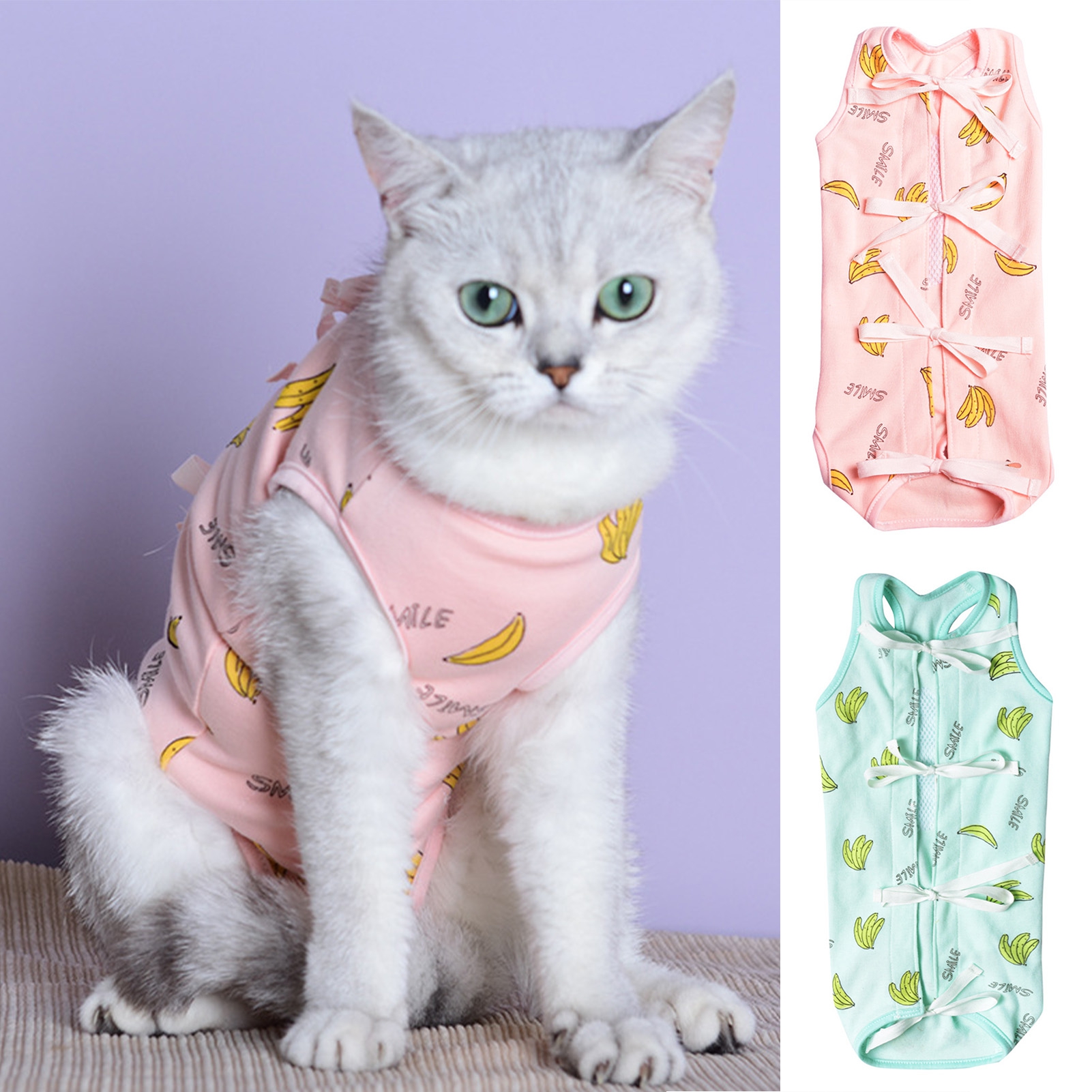 Xeyise Cat Clothes Professional Wound Prevention Anti-infection Cat ...