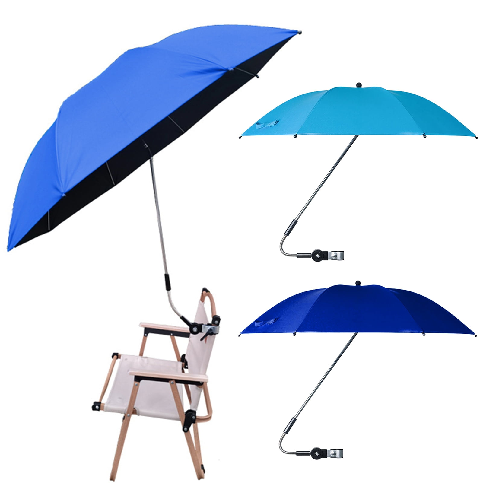 Xeyise Chair Umbrella with Clamp Portable Adjustable UV Protection ...