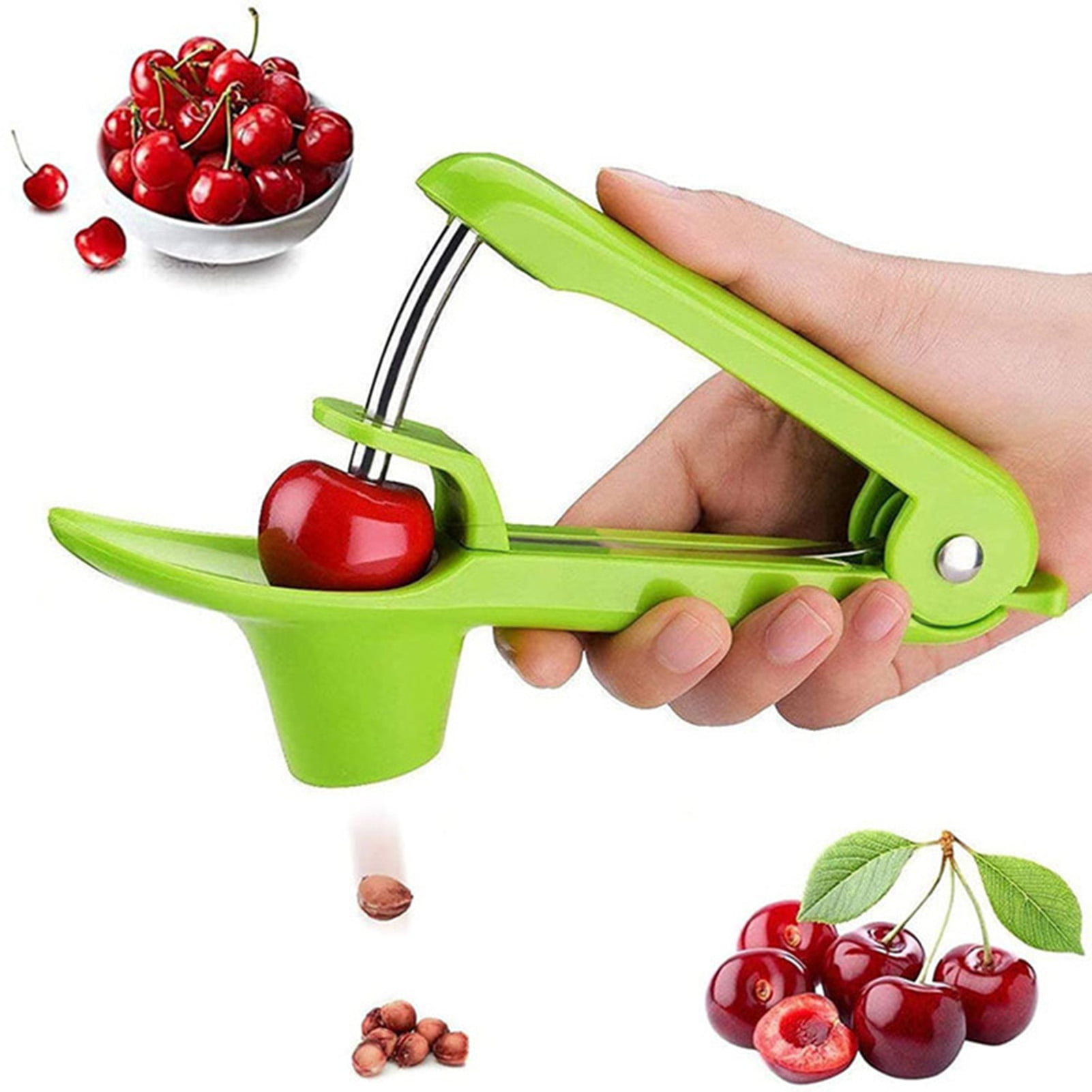 Xeyise Cherry Pitter Tool Pit Remover Heavy-Duty Stainless Steel Olive ...