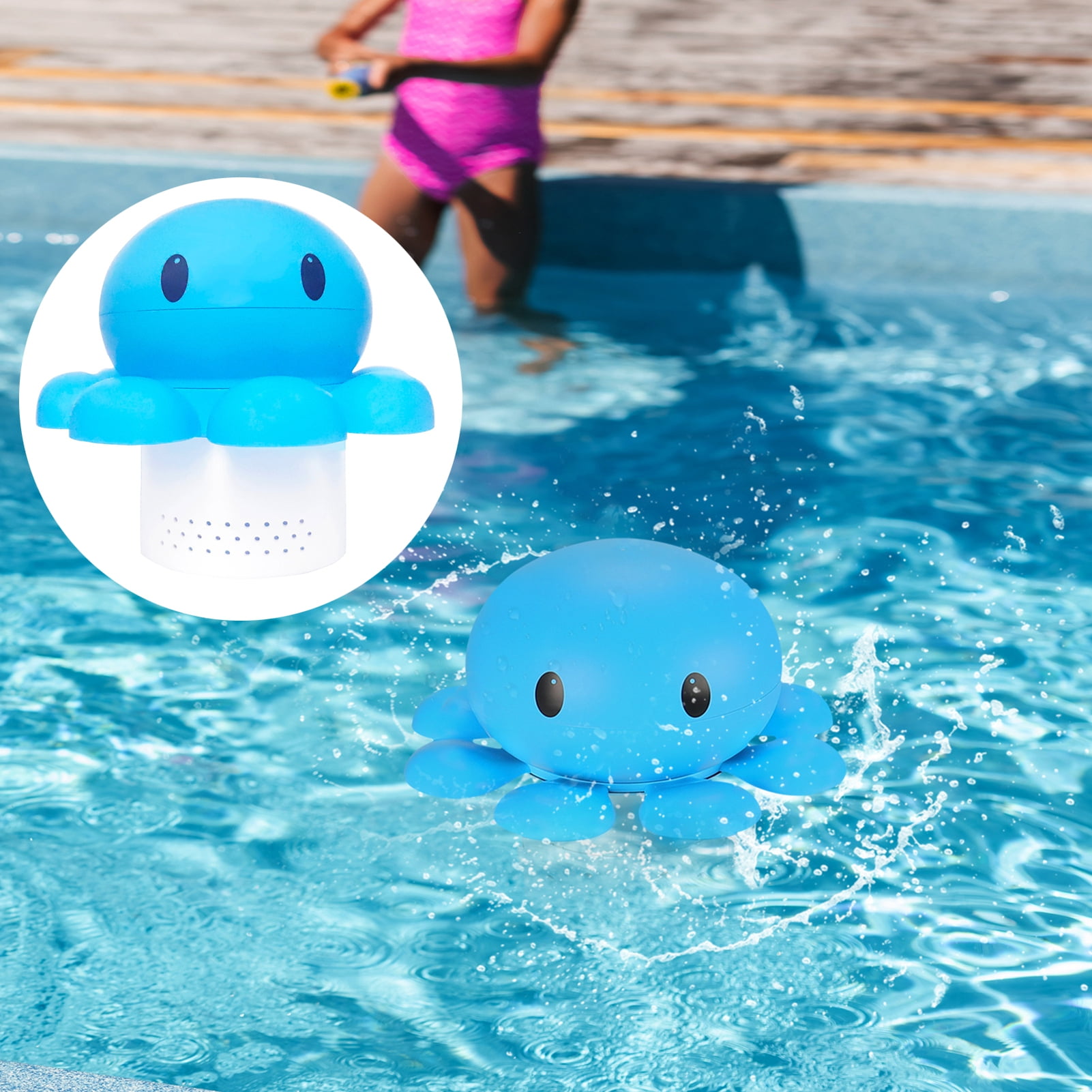 Xeyise Floating Octopus Chlorine Tablet Dispenser, 6.3" x 3.7 ...