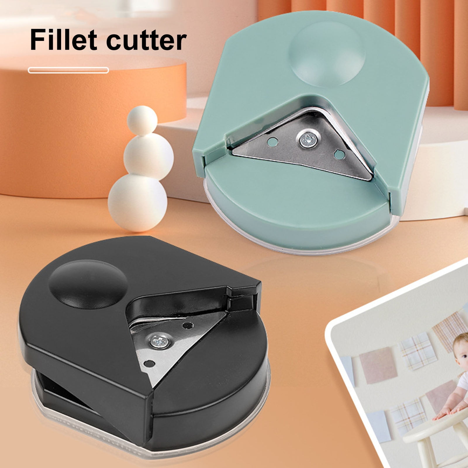 Xeyise Corner Trimmer Detachable Transparent Base Press Design R-4 ...