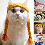 Xeyise Cute Cartoon Handmade Dog Cat Hat Animal Party Costume Cap Pet ...