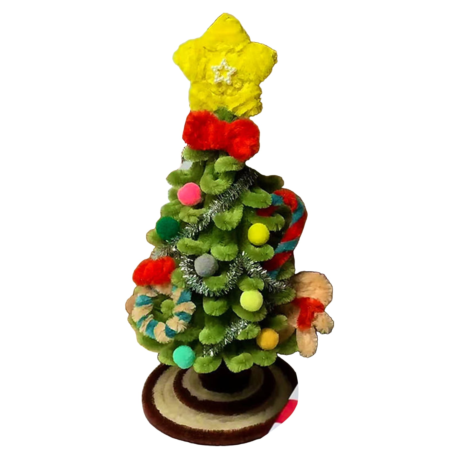 Xeyise DIY Craft Twist Stick Christmas Tree Material Pack Colorful ...