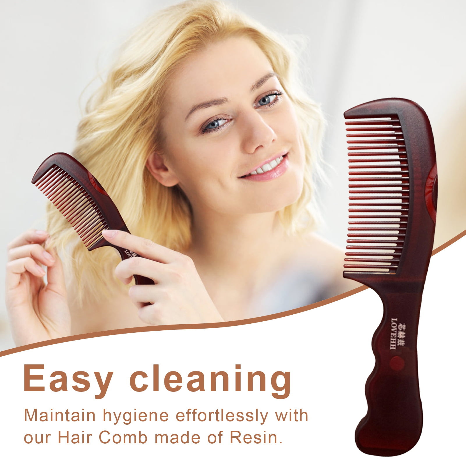 Xeyise Dandruff Relief Comb Self-Cleaning Hollow Tooth Scalp Massage ...