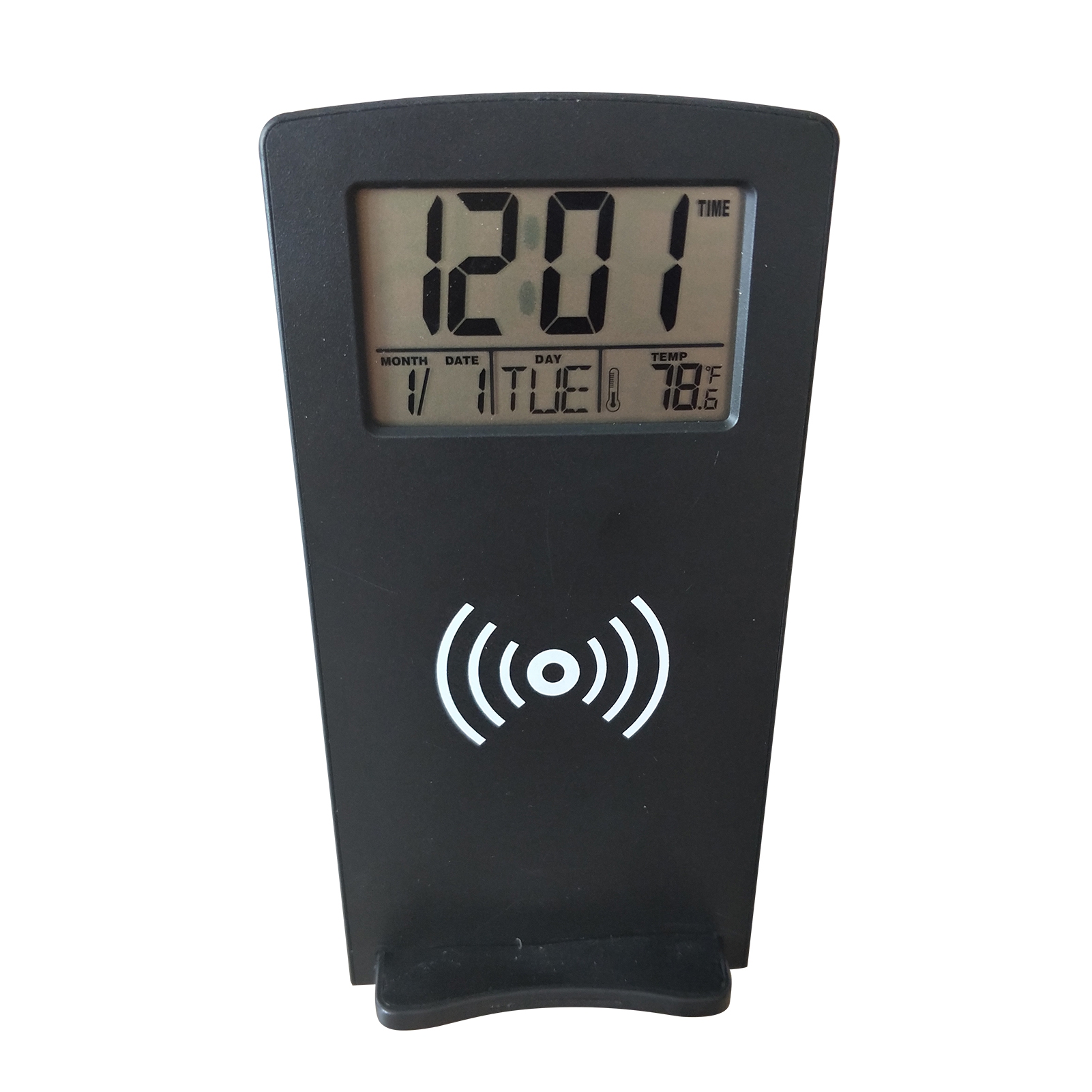 Xeyise Desktop Wireless Charging Stand Mobile Phone Holder Time ...