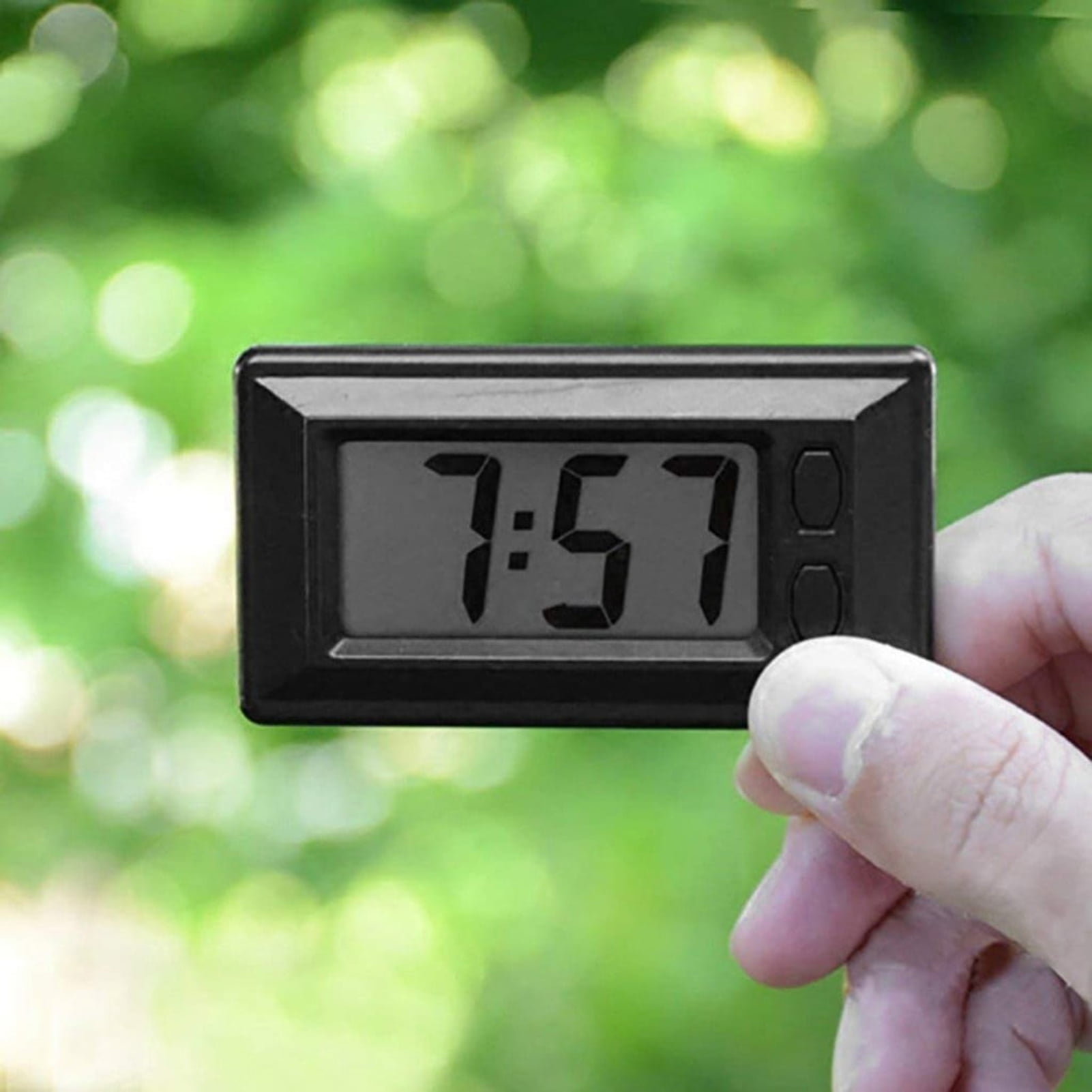 Xeyise Digital Clock Ultra-Thin LCD Digital Dashboard Clock Convenient ...