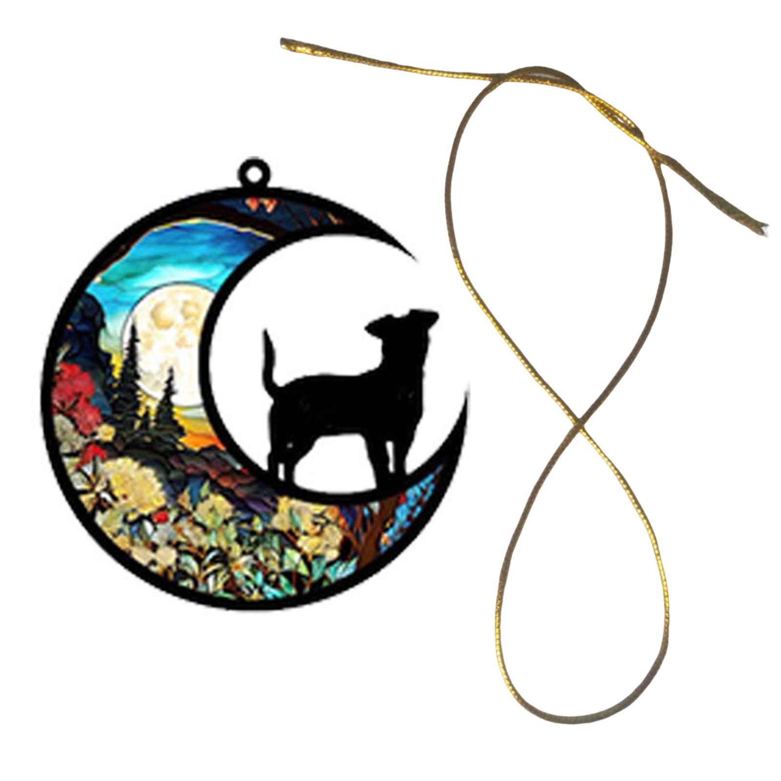 Xeyise Dog Memorial Suncatcher with Lanyard Personalized Handcrafted ...