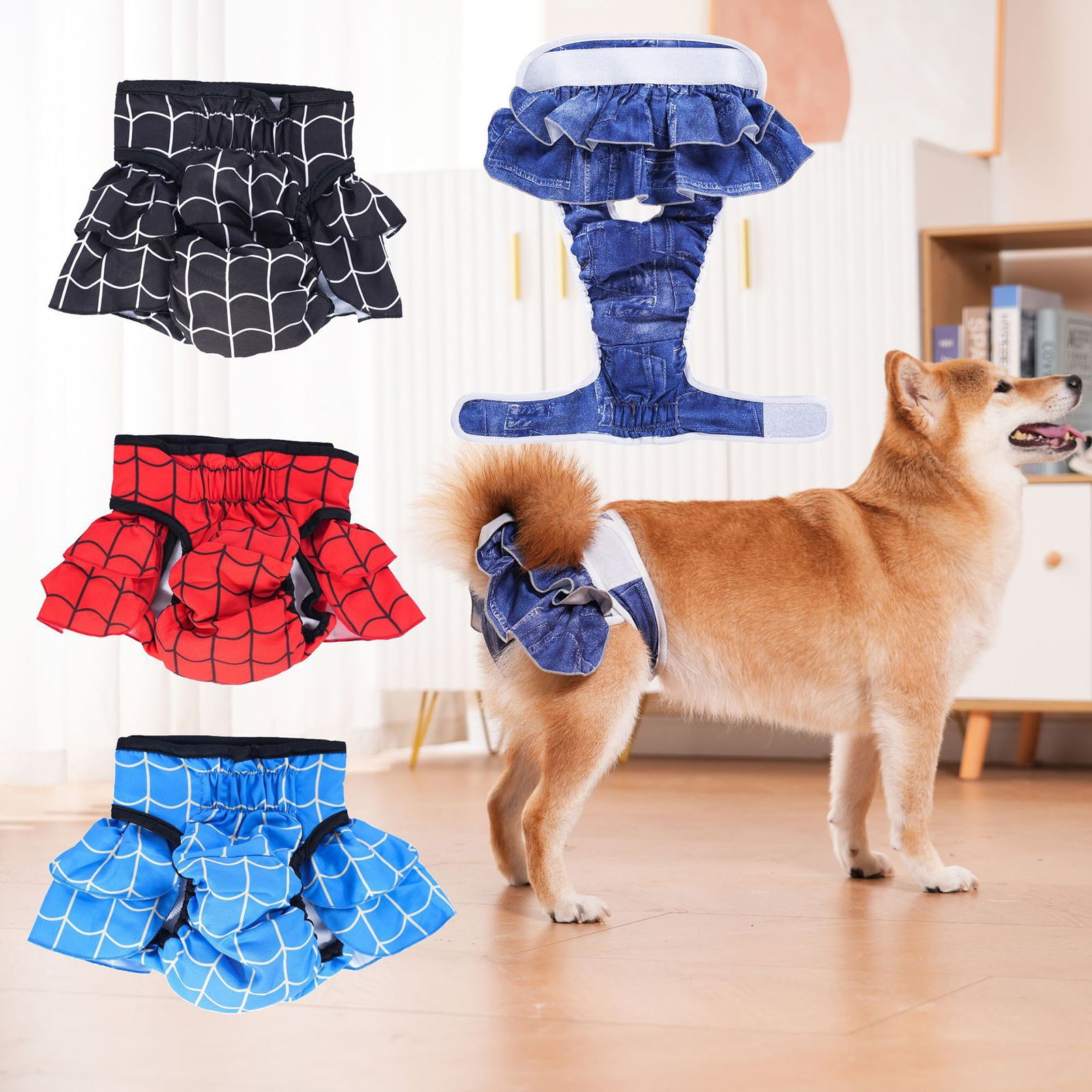 Xeyise Dog Menstrual Pant Female Dogs Menstruation Underwear Washable ...