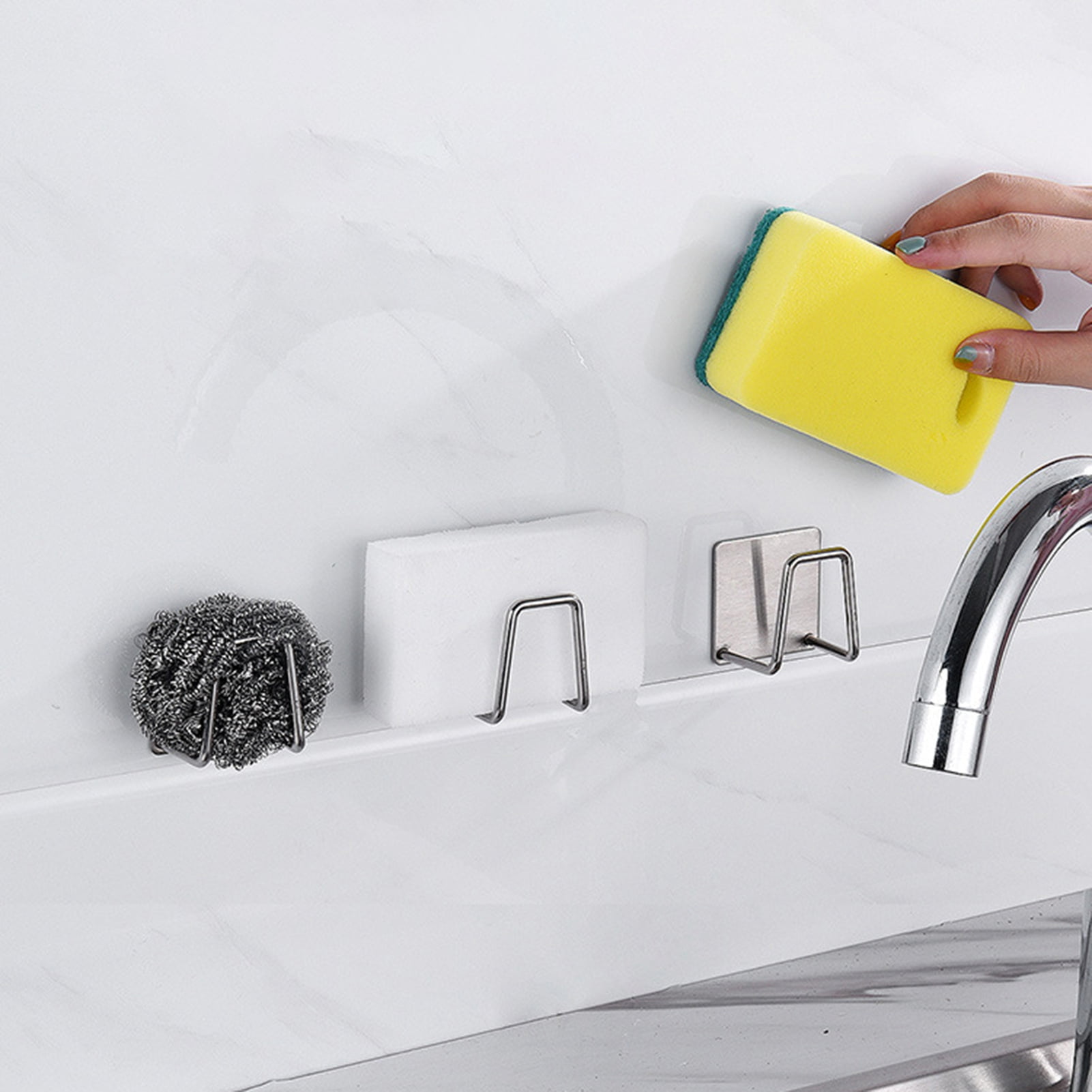 Xeyise Drain Rack Self Adhesive Space-Saving 304 Stainless Steel ...